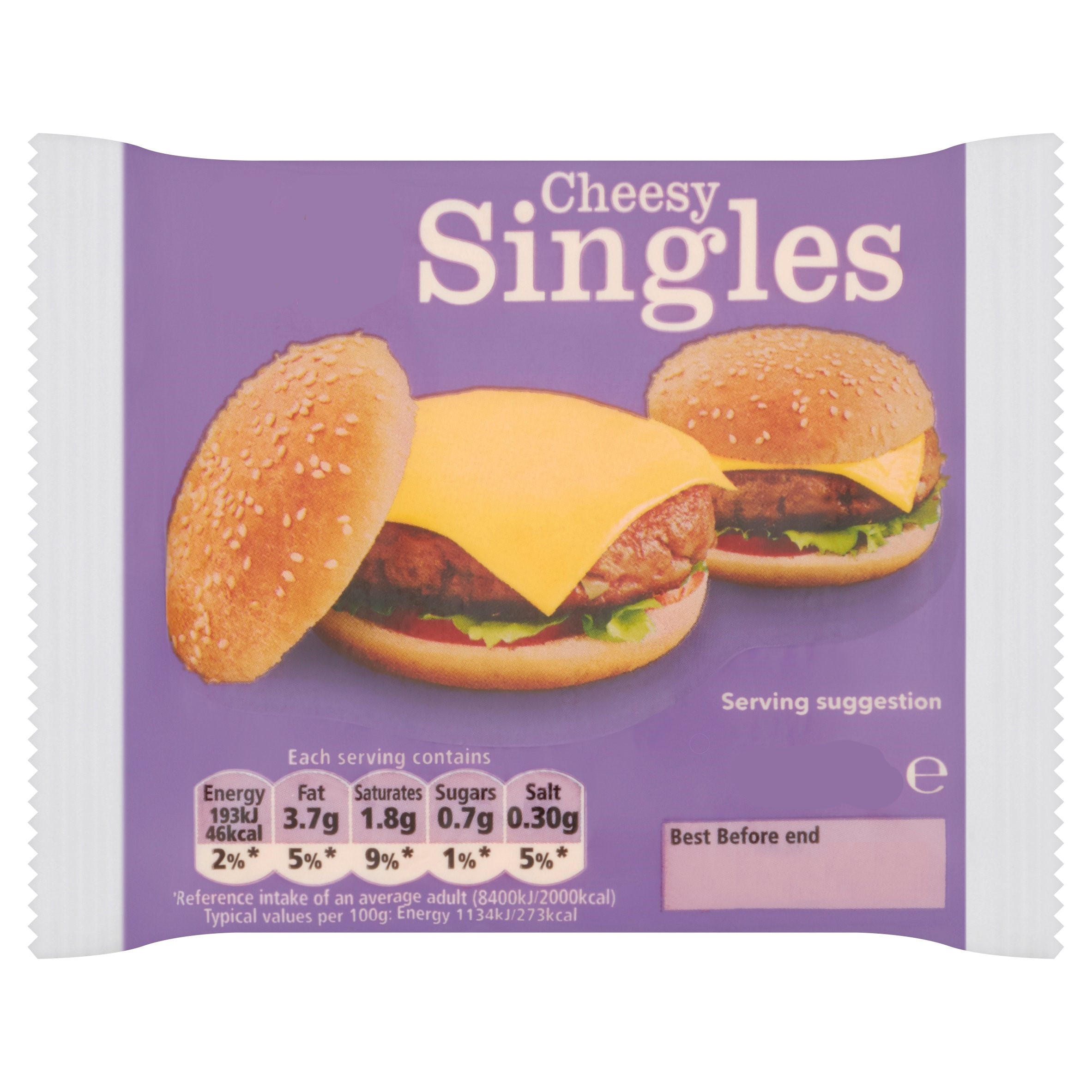 10 Cheesy Singles 170g | Grated & Sliced Cheese | Iceland Foods