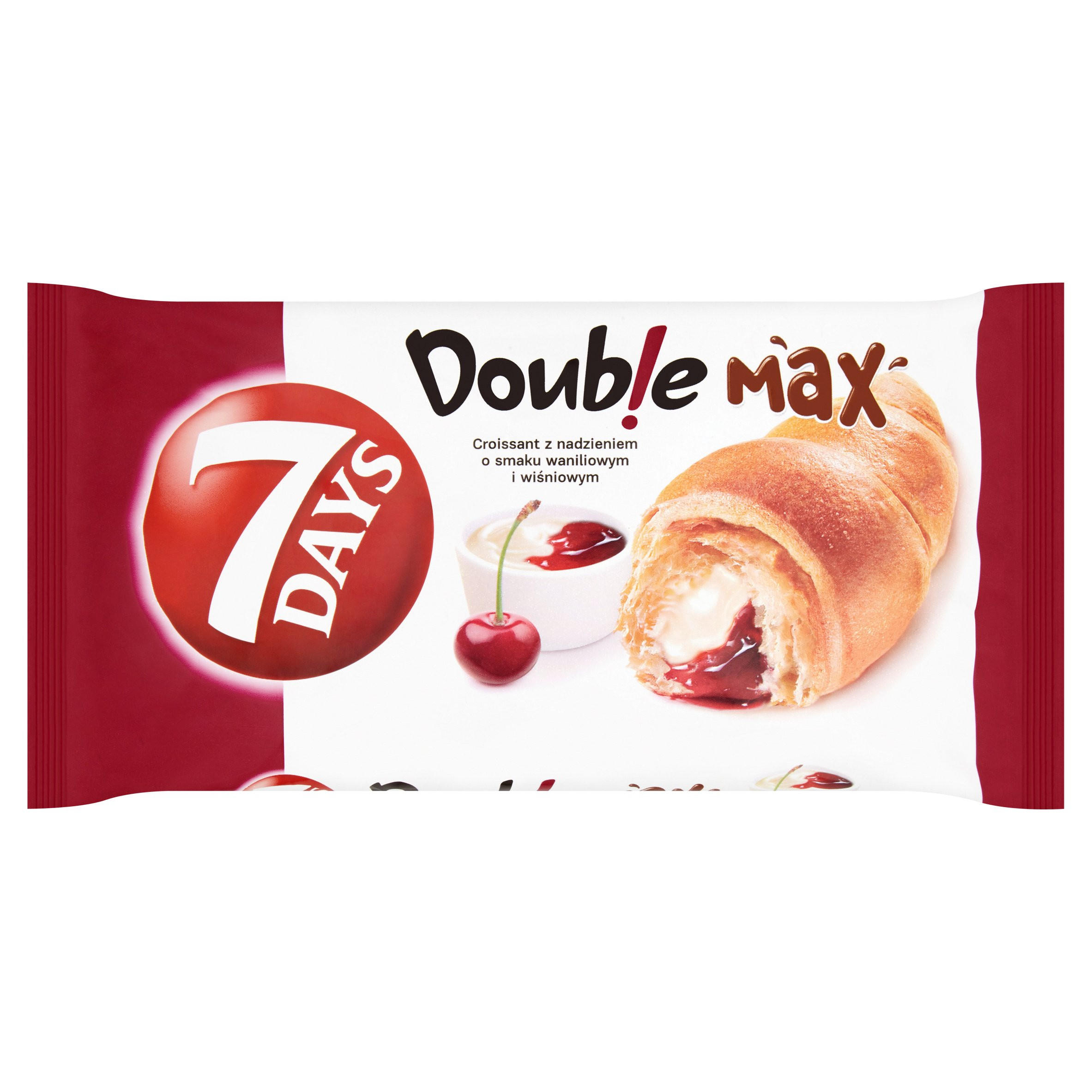 7 Days Double Max with Vanilla Flavour Cream and Sour Cherry Filling ...