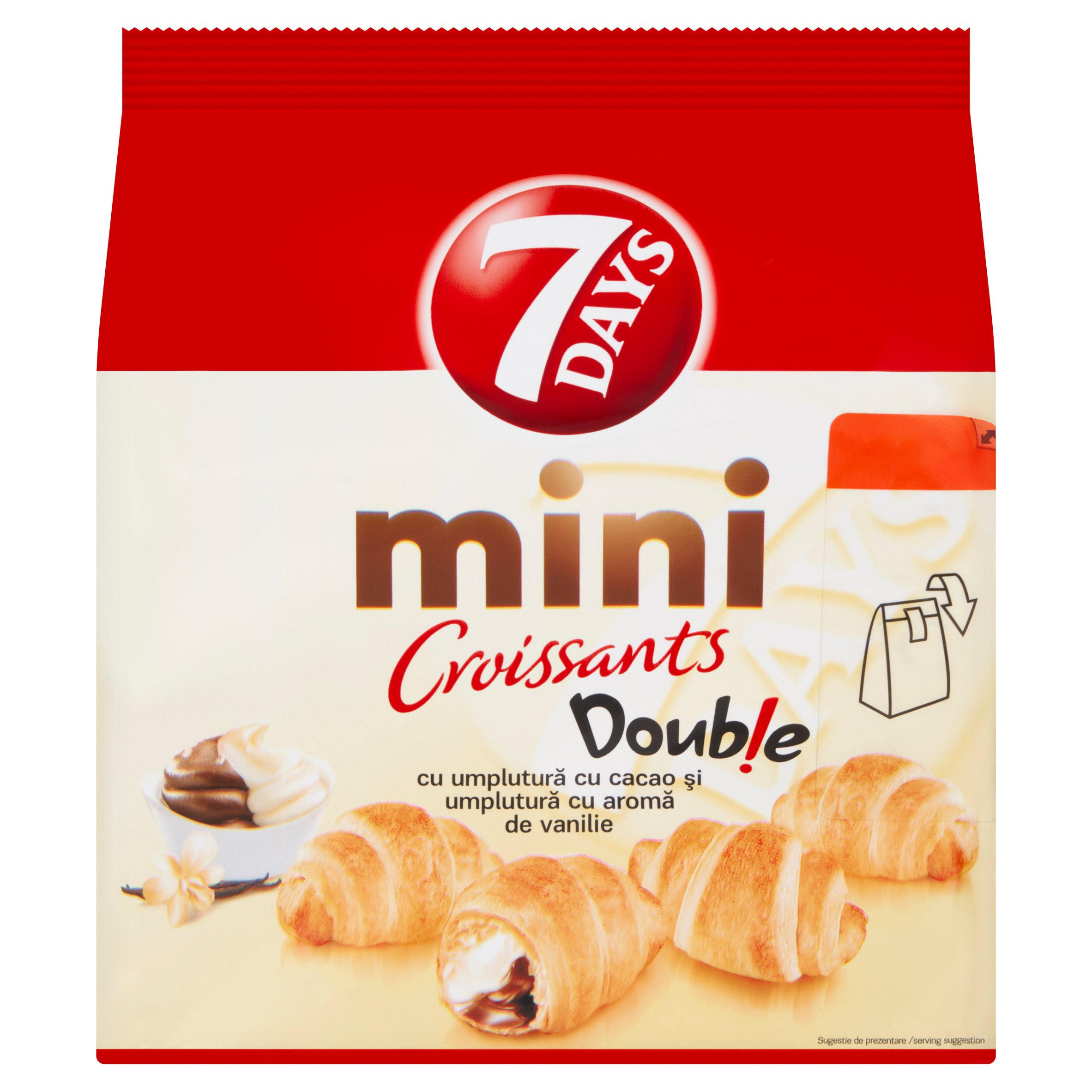 7 Days Mini Croissants Double with Cocoa & Vanilla Flavour Fillings ...
