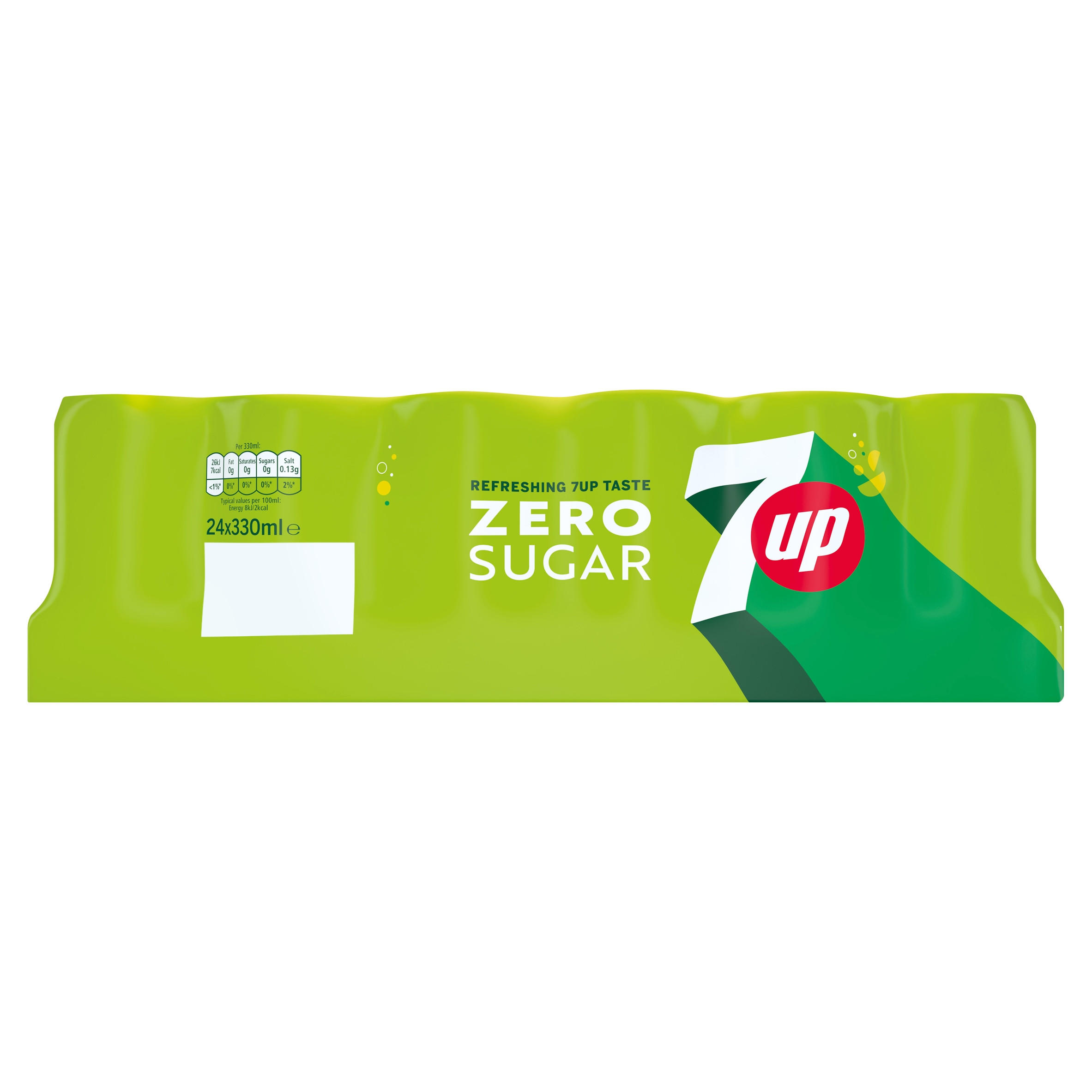 7UP Zero Sugar 24 x 330ml (8.3kg) | Lemonade | Iceland Foods