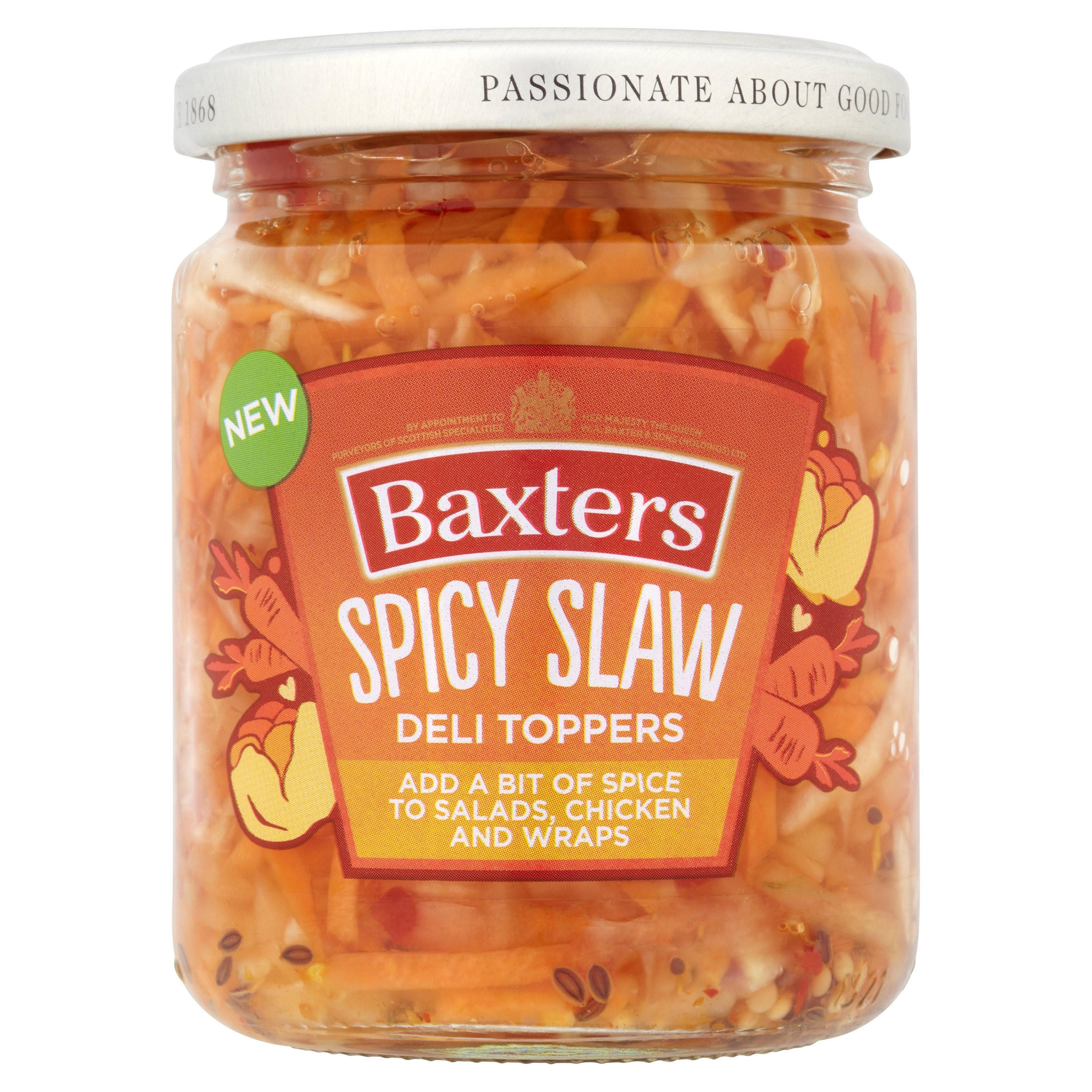 Baxters Spicy Slaw Deli Toppers 250g | Pickles & Chutneys | Iceland Foods