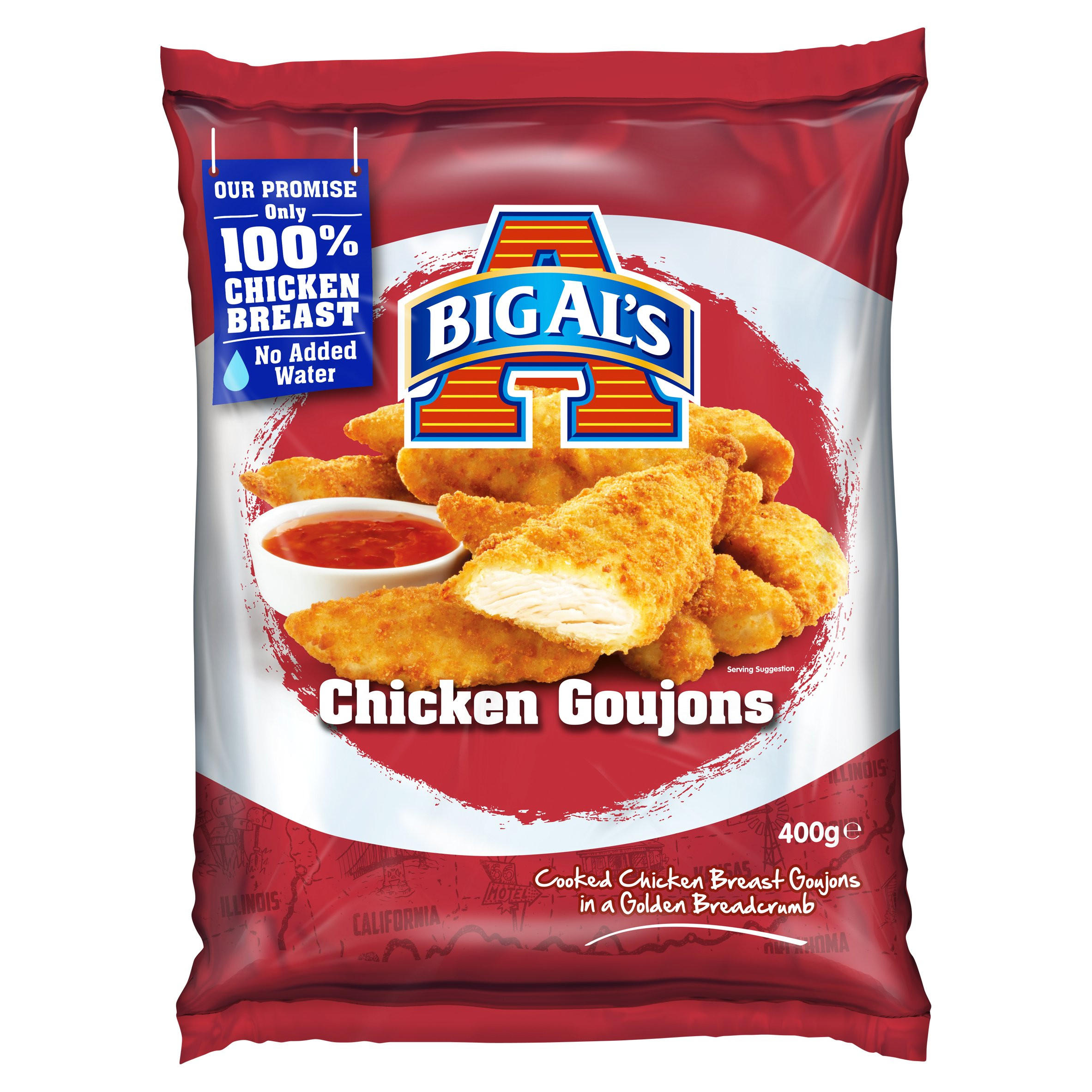 Big Al's Chicken Goujons 400g | Breaded & Battered Chicken | Iceland Foods