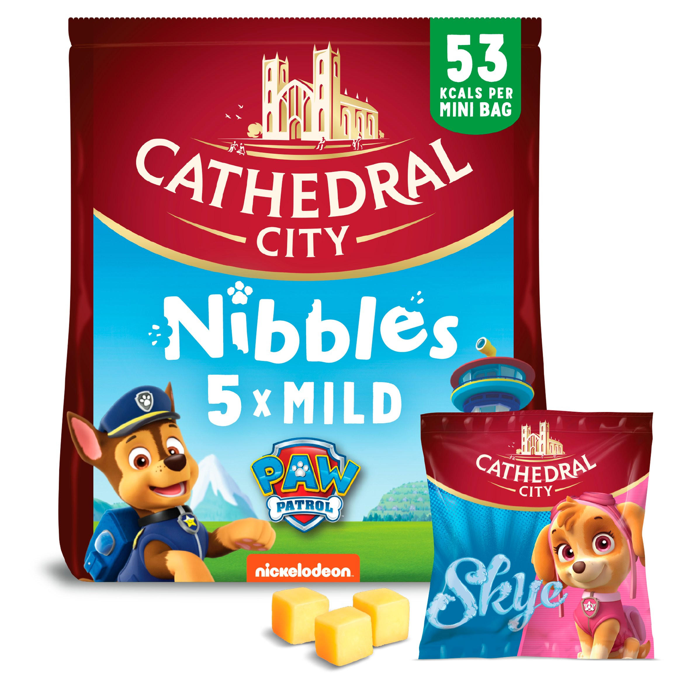 Cathedral City Kids Snack Nibbles Mild Lighter Cheese 5x16g | Cheese ...