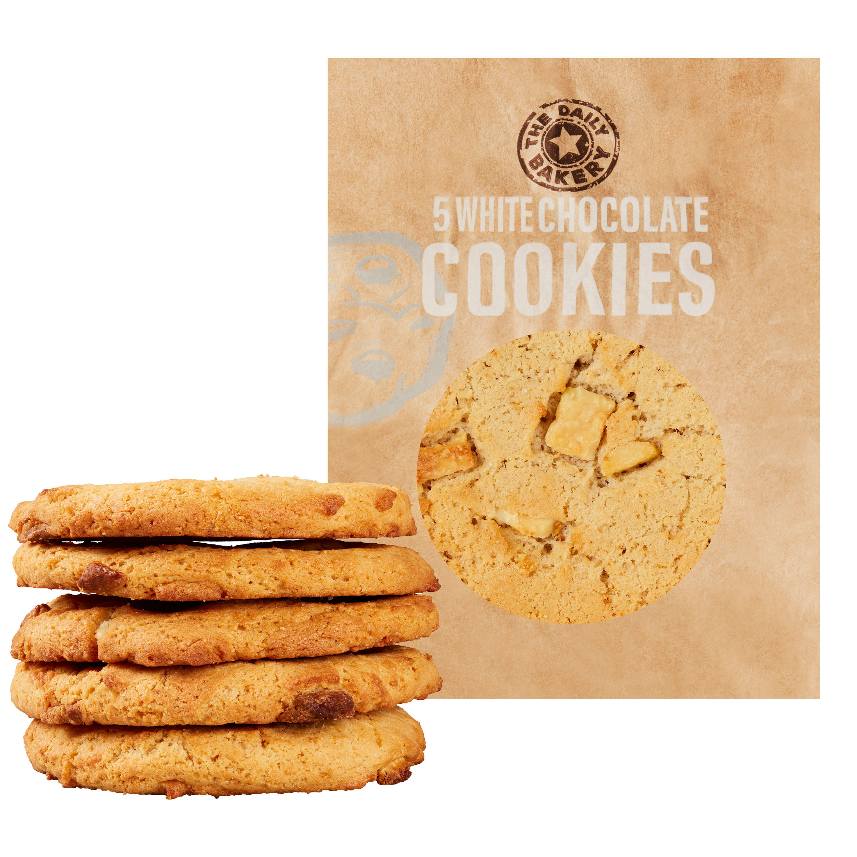 The Daily Bakery 5pk White Chocolate Cookies | The Daily Bakery ...