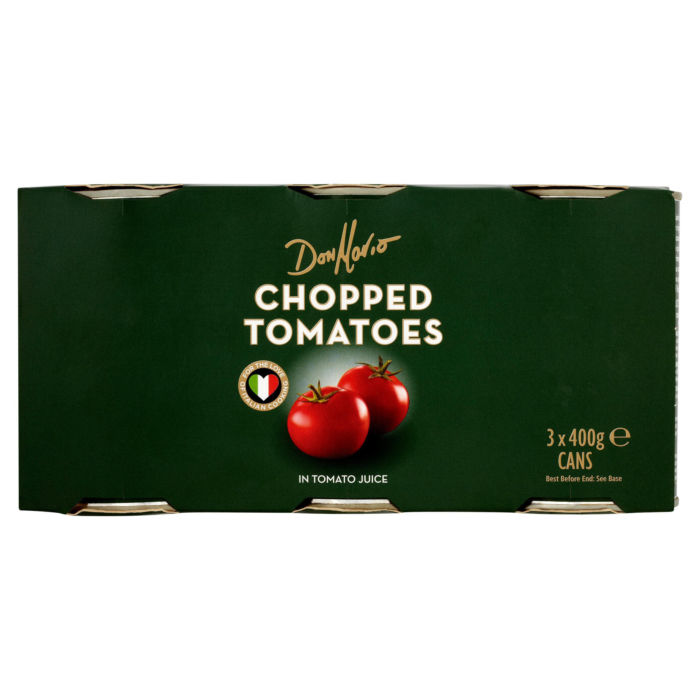 Don Mario Chopped Tomatoes in Tomato Juice 3 x 400g | Tinned Tomatoes ...
