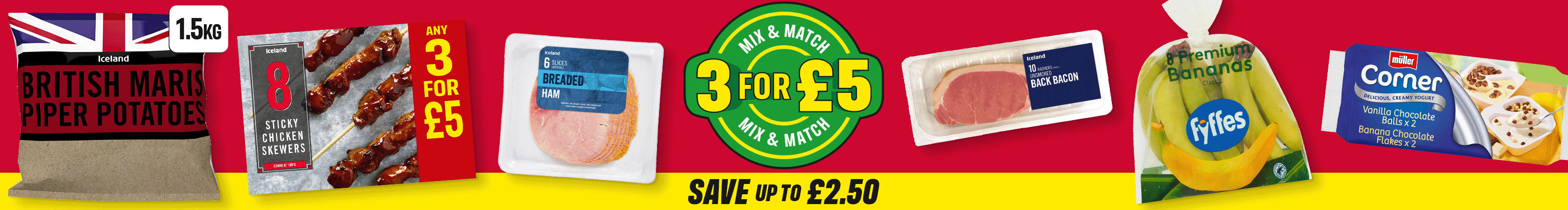 3 for £5 Mix & Match | Iceland Foods