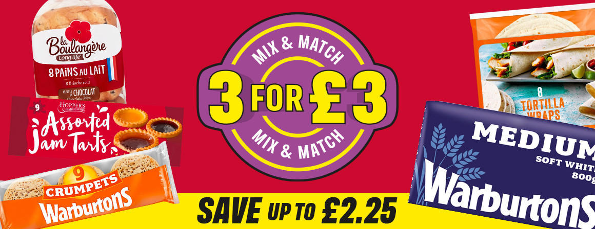 3 for £3 Mix & Match | Iceland Foods