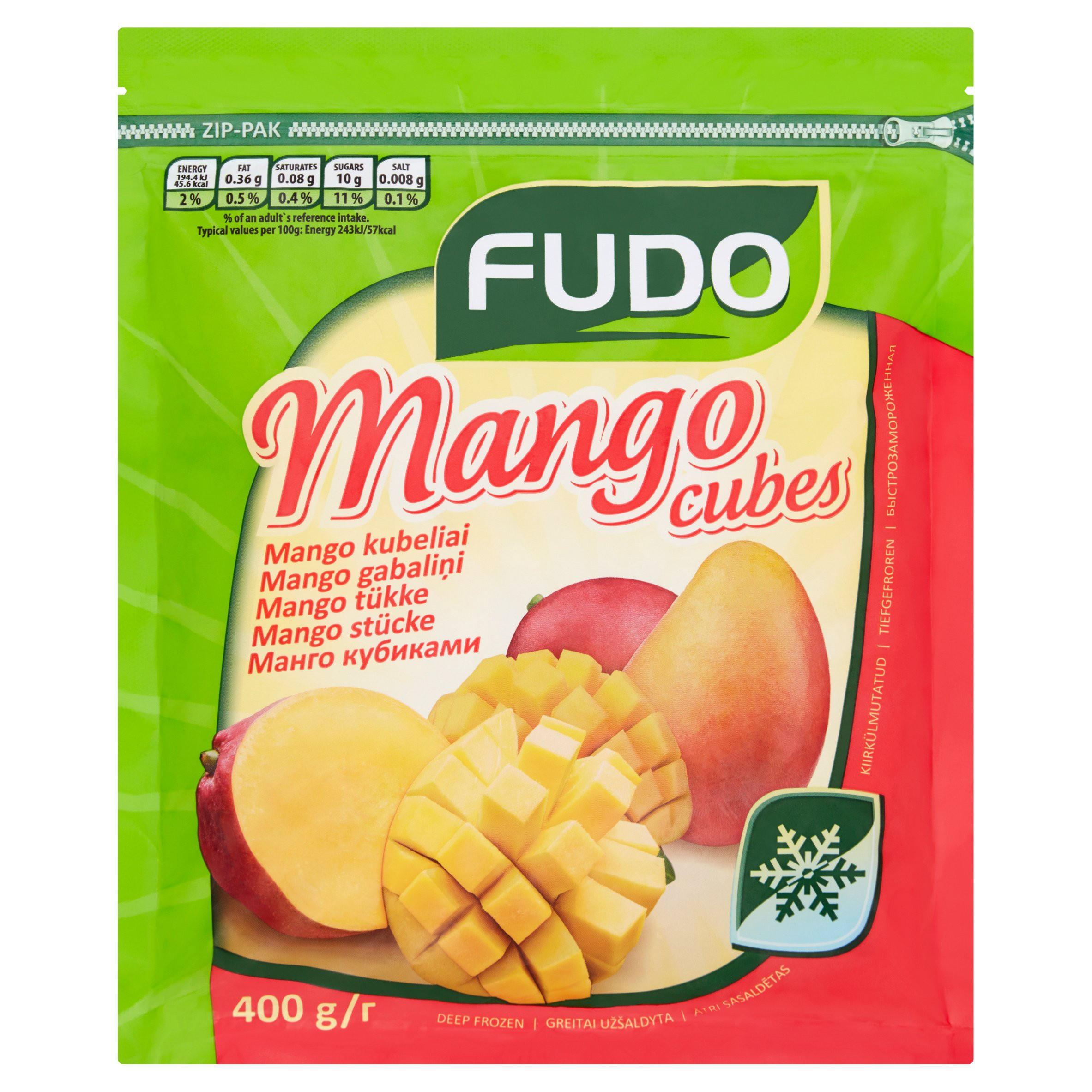 Fudo Mango Cubes 400g | Frozen Fruit, Smoothies & Ice | Iceland Foods