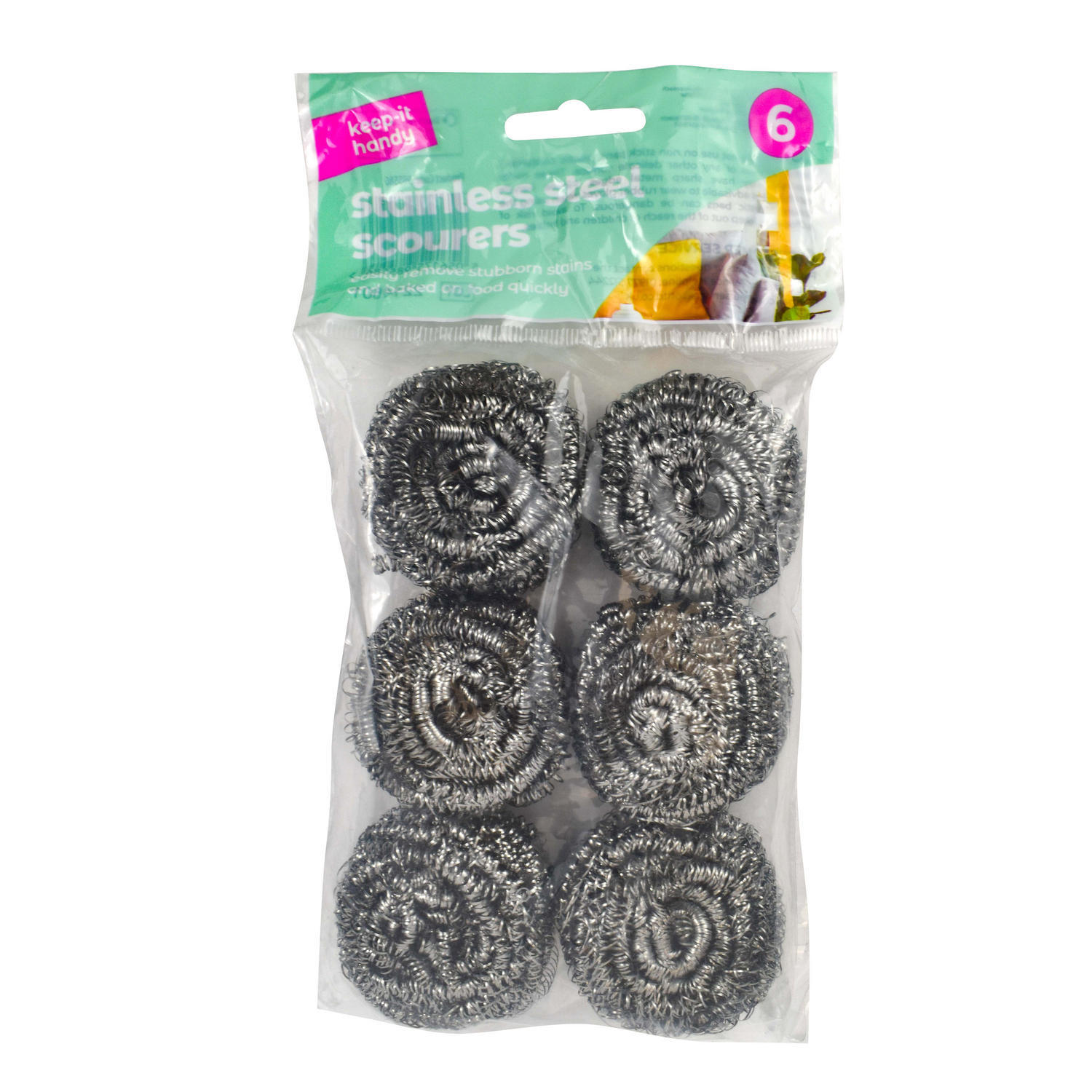 Keep It Handy Stainless Steel Scourers 6 Pack | Home Accessories ...