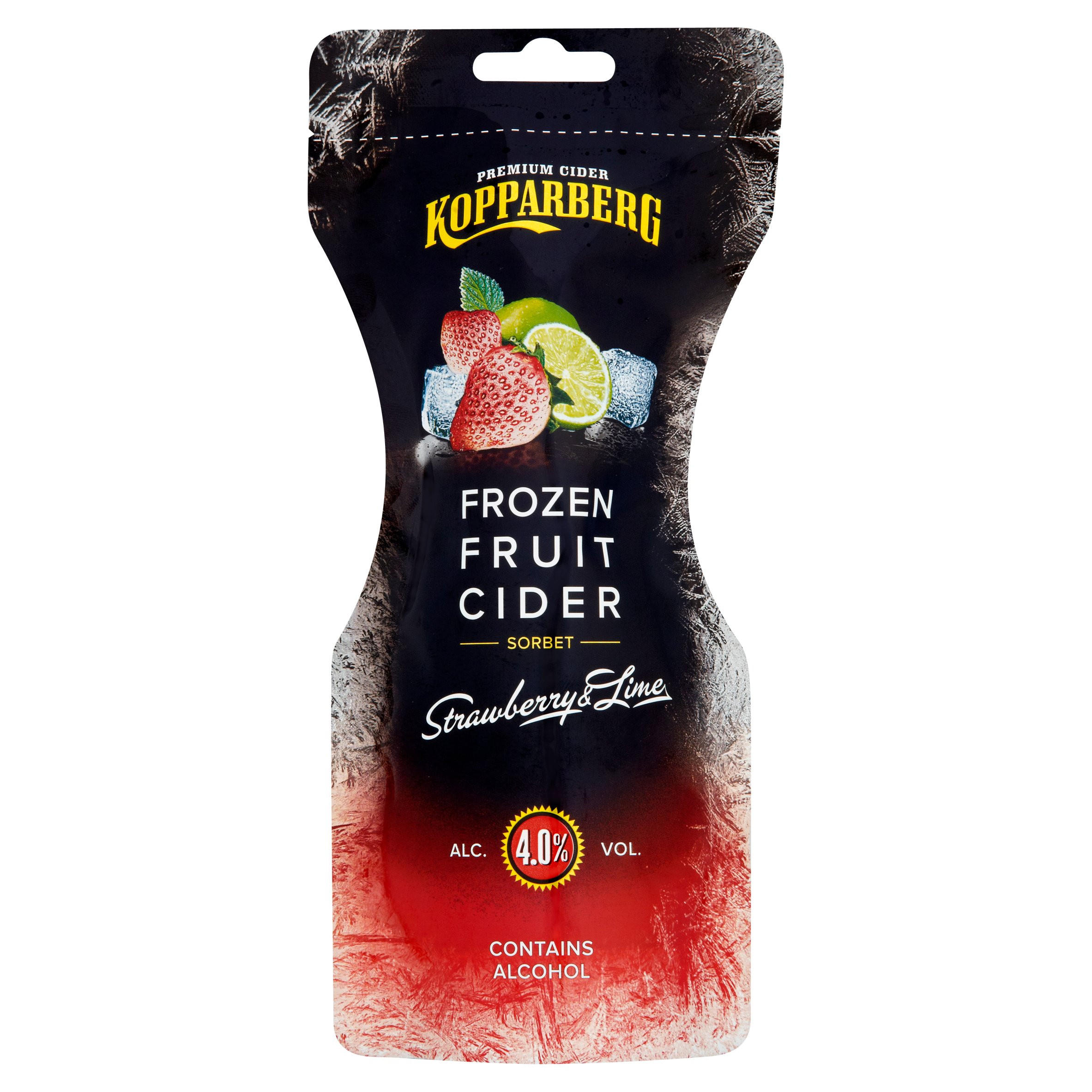 Kopparberg Premium Cider Frozen Fruit Cider Sorbet Strawberry & Lime ...