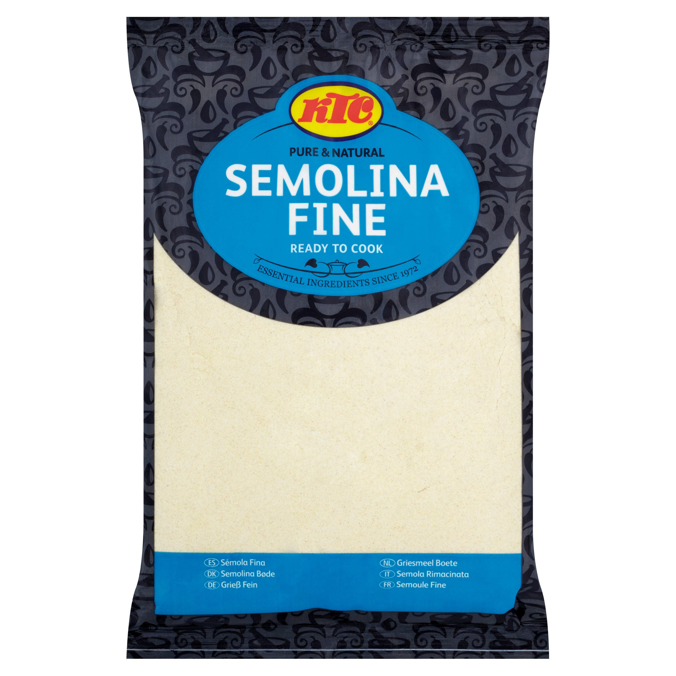 KTC Pure & Natural Semolina Fine 375g | Home Baking | Iceland Foods