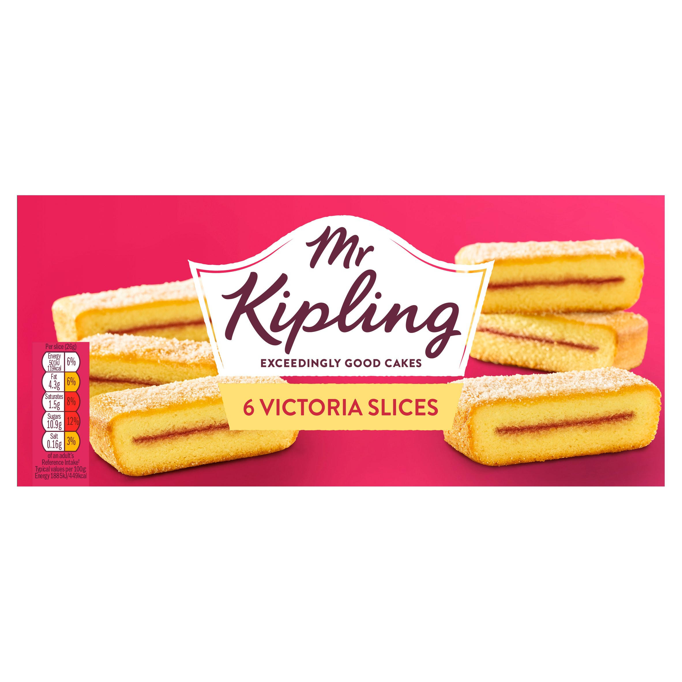 Mr Kipling 6 Victoria Slices | Iceland Foods