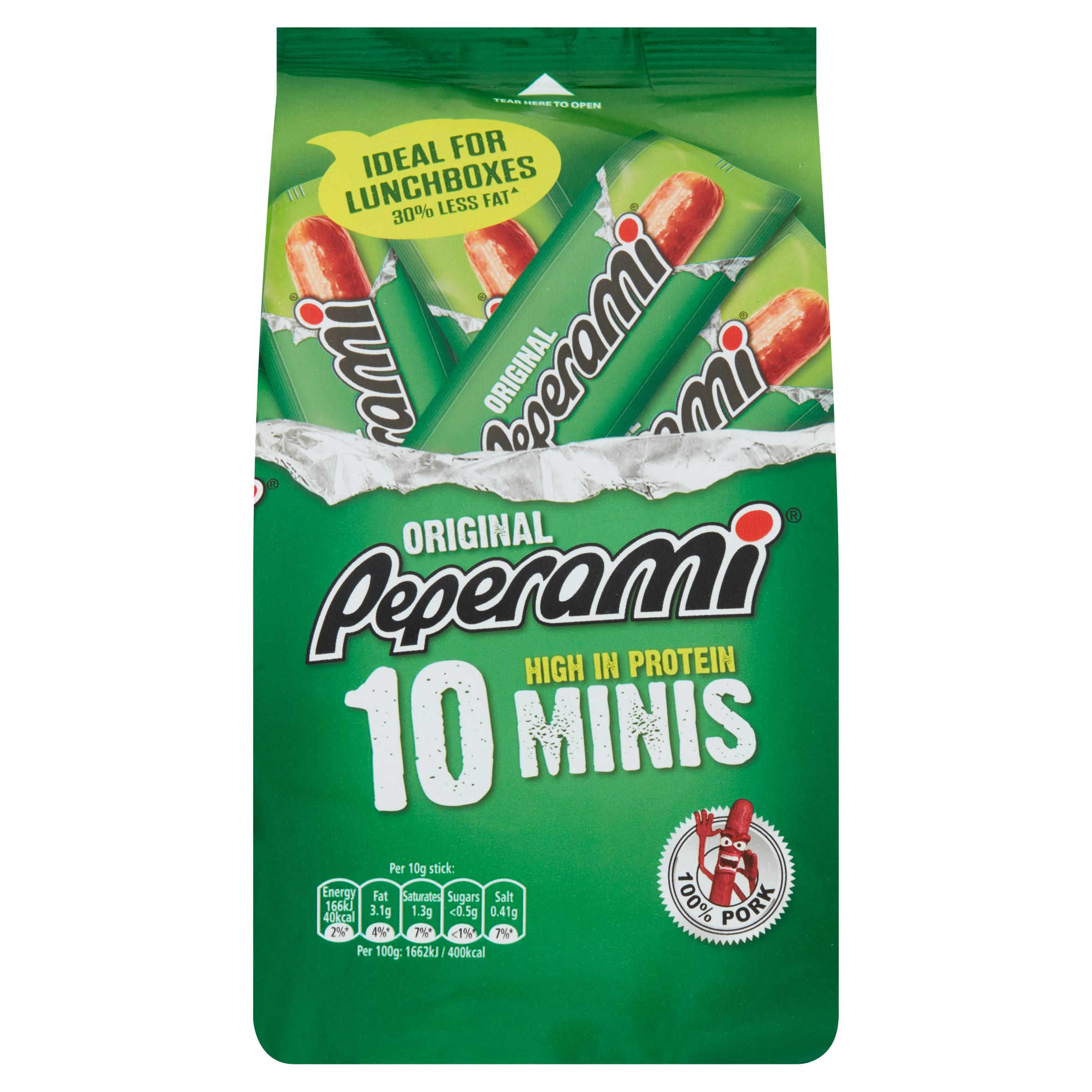 Peperami Original Minis 10 x 10g (100g) | Pork | Iceland Foods