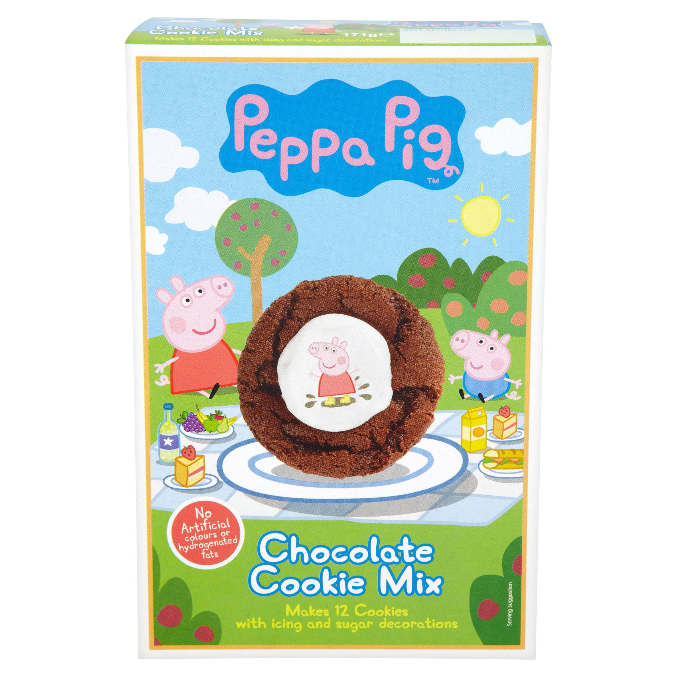 Peppa Pig Chocolate Cookie Mix 171g | Home Baking | Iceland Foods