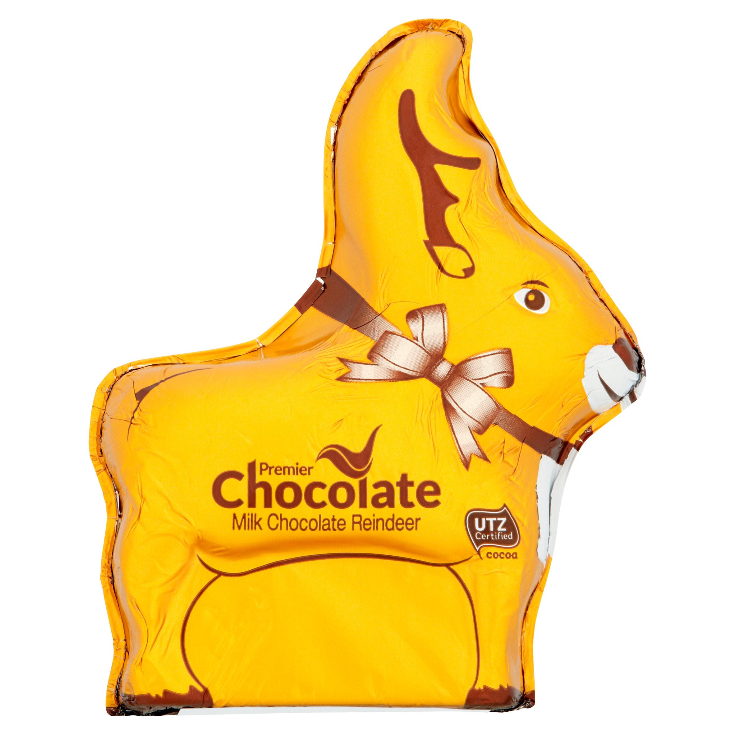 Premier Chocolate Milk Chocolate Reindeer 120g | Single Chocolate Bars ...