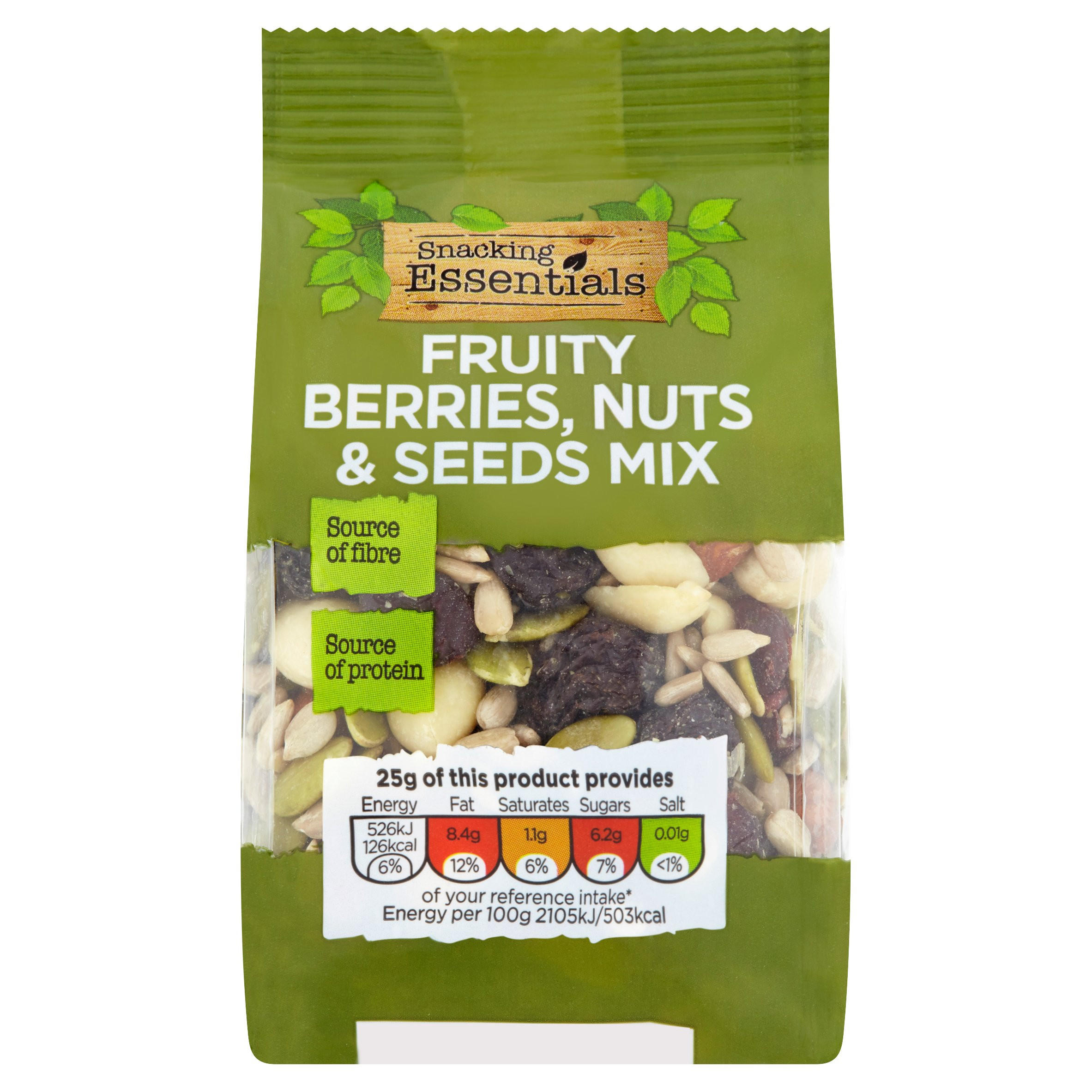 Snacking Essentials Fruity Berries, Nuts & Seed Mix 150g | Dried Fruit ...