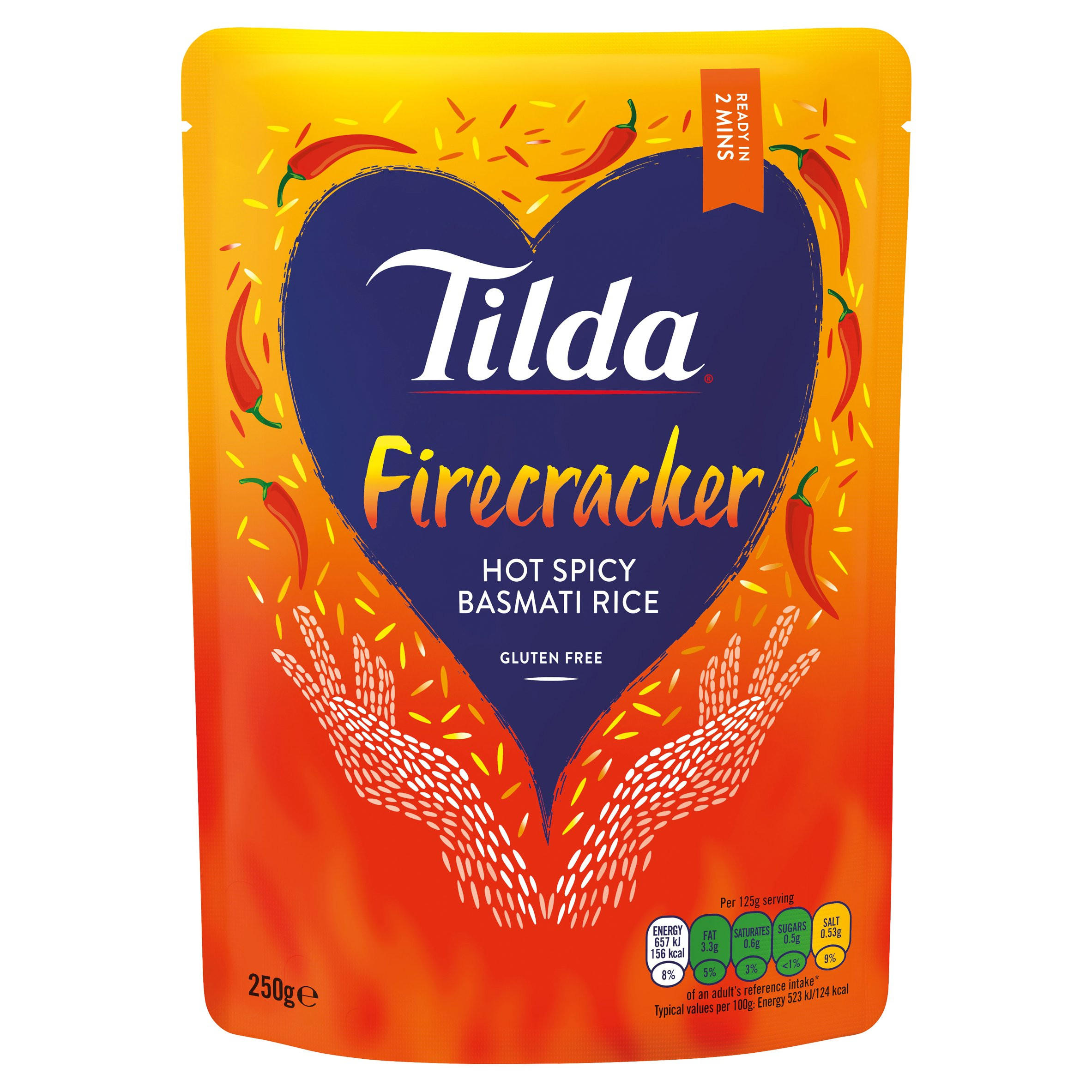 Tilda Firecracker Hot Spicy Basmati Rice 250g | Iceland Foods
