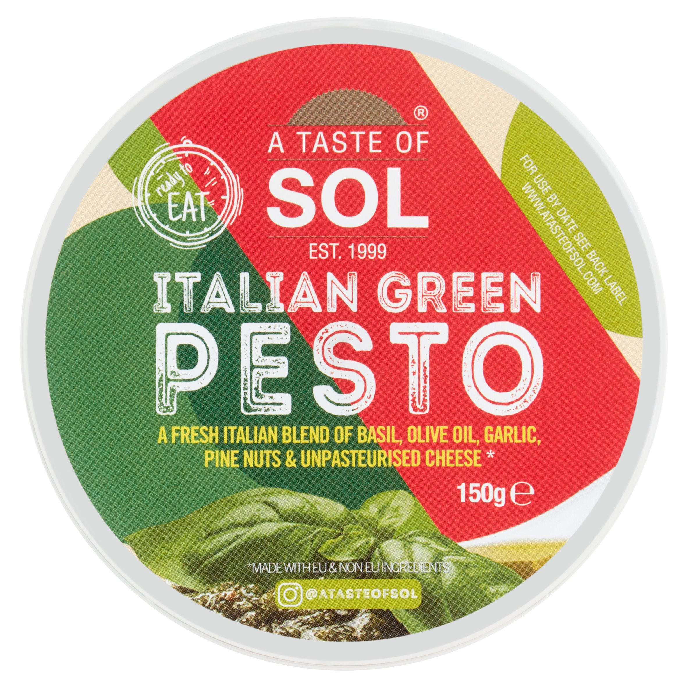 A Taste of Sol Italian Green Pesto 150g | Fresh Pasta & Sauce | Iceland ...