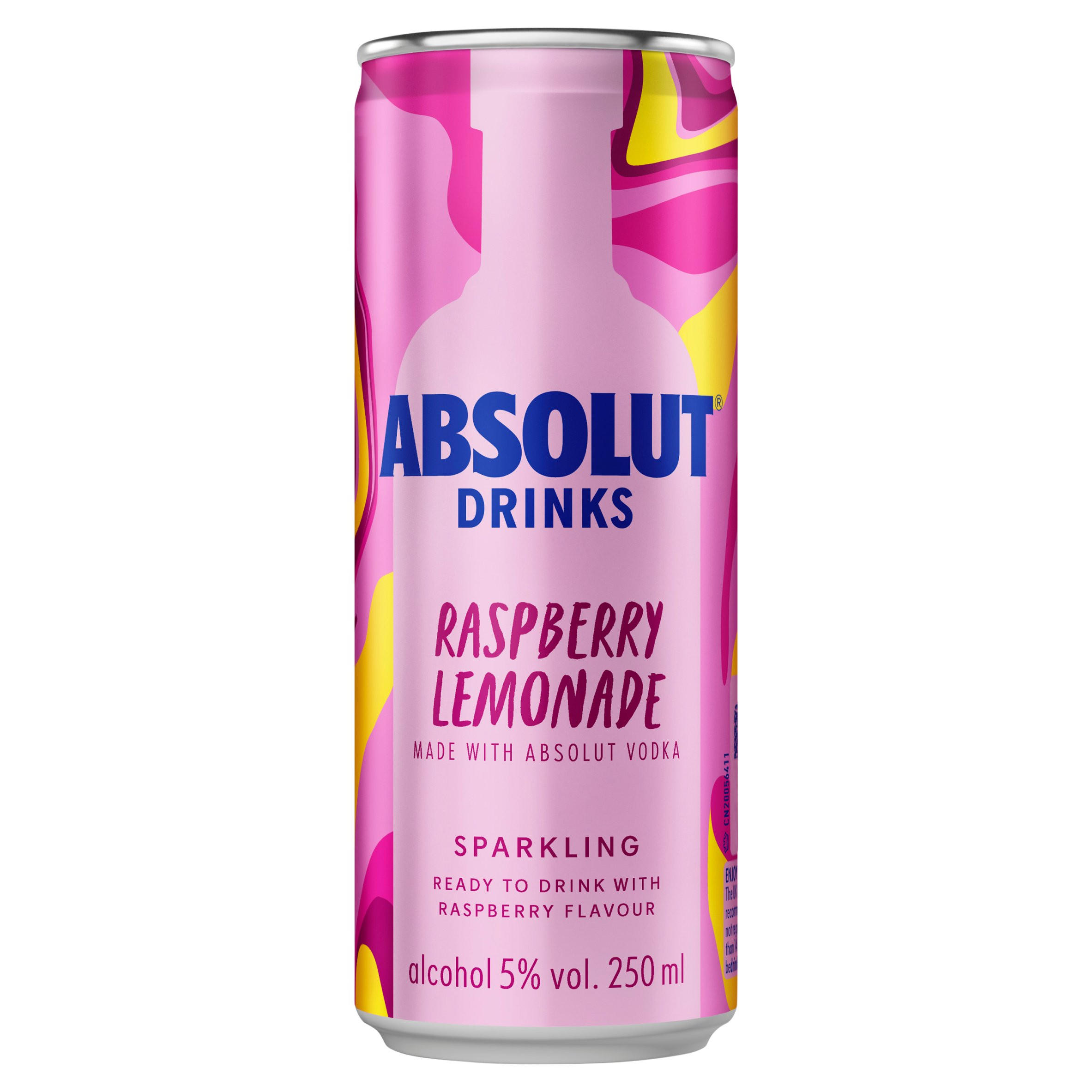 Absolut Drinks Raspberry Lemonade 250ml | Iceland Foods