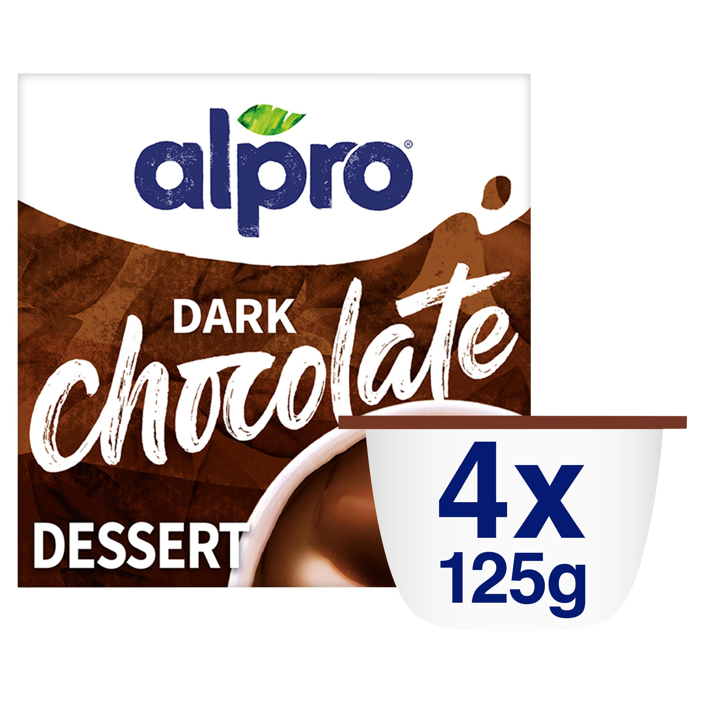 Alpro Dark Chocolate Dessert 4x125g | Dried Fruit, Nuts & Snacks ...