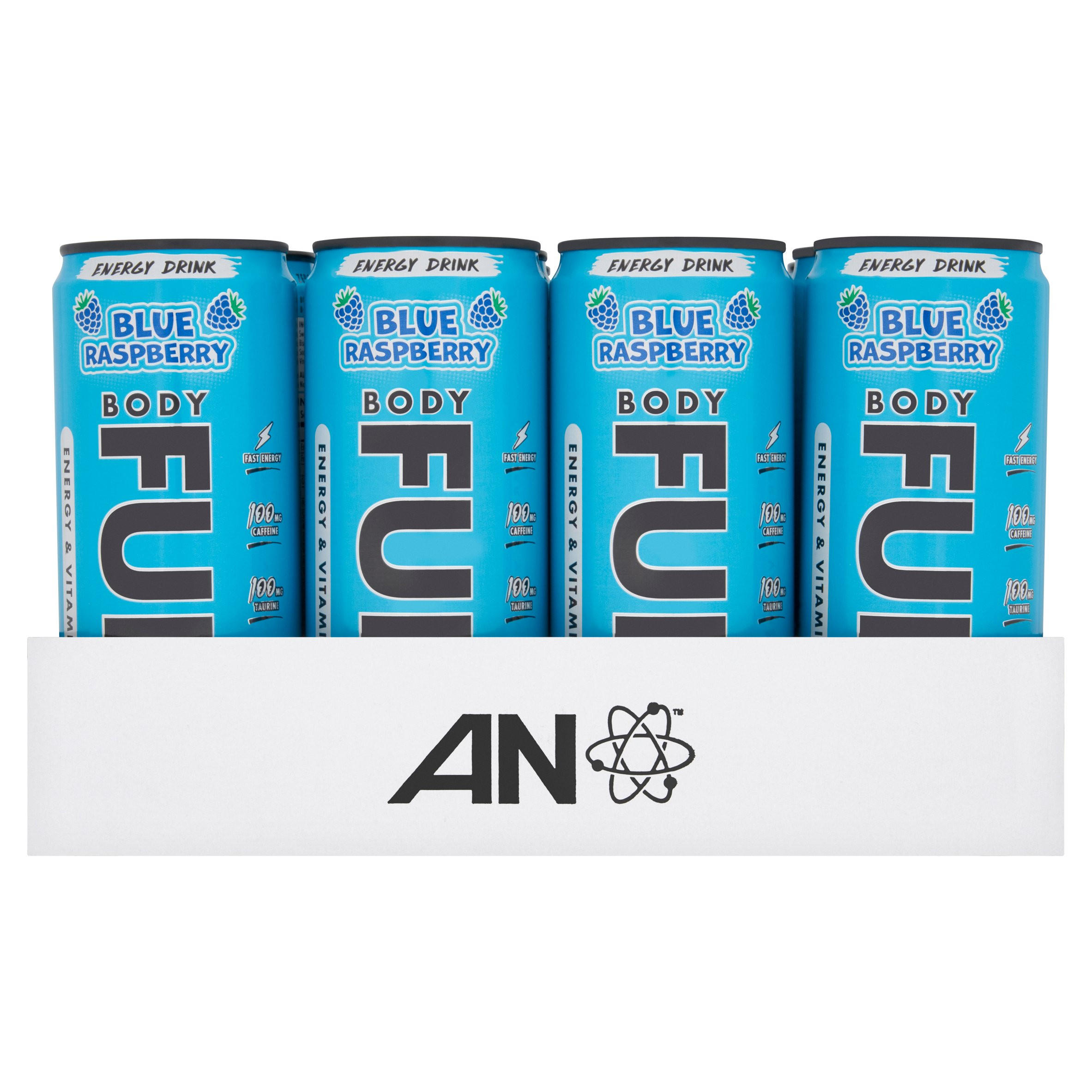 Applied Nutrition Body Fuel Blue Raspberry Energy Drink 12 x 330ml ...