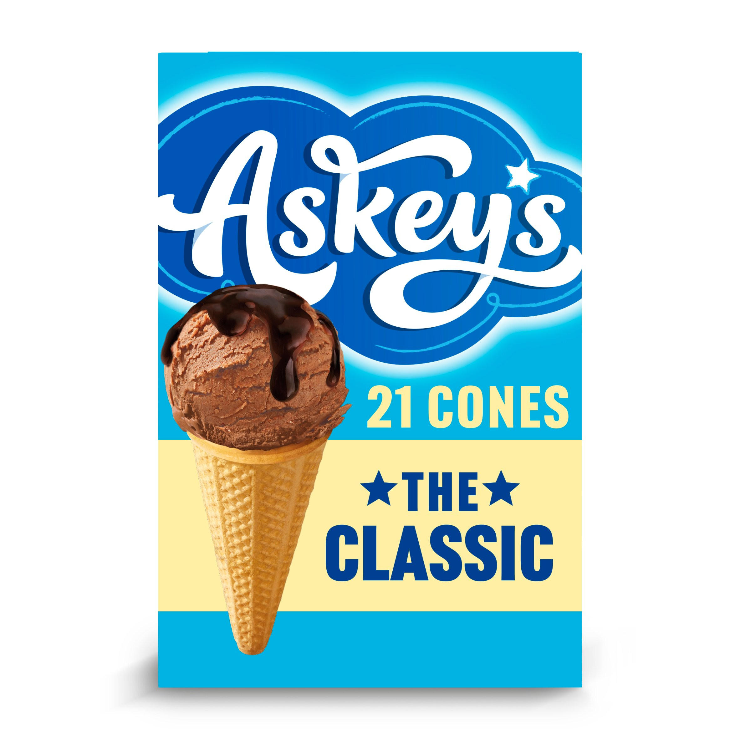 Askey's The Classic 21 Crispy Cones | Ice Cream Wafers | Iceland Foods