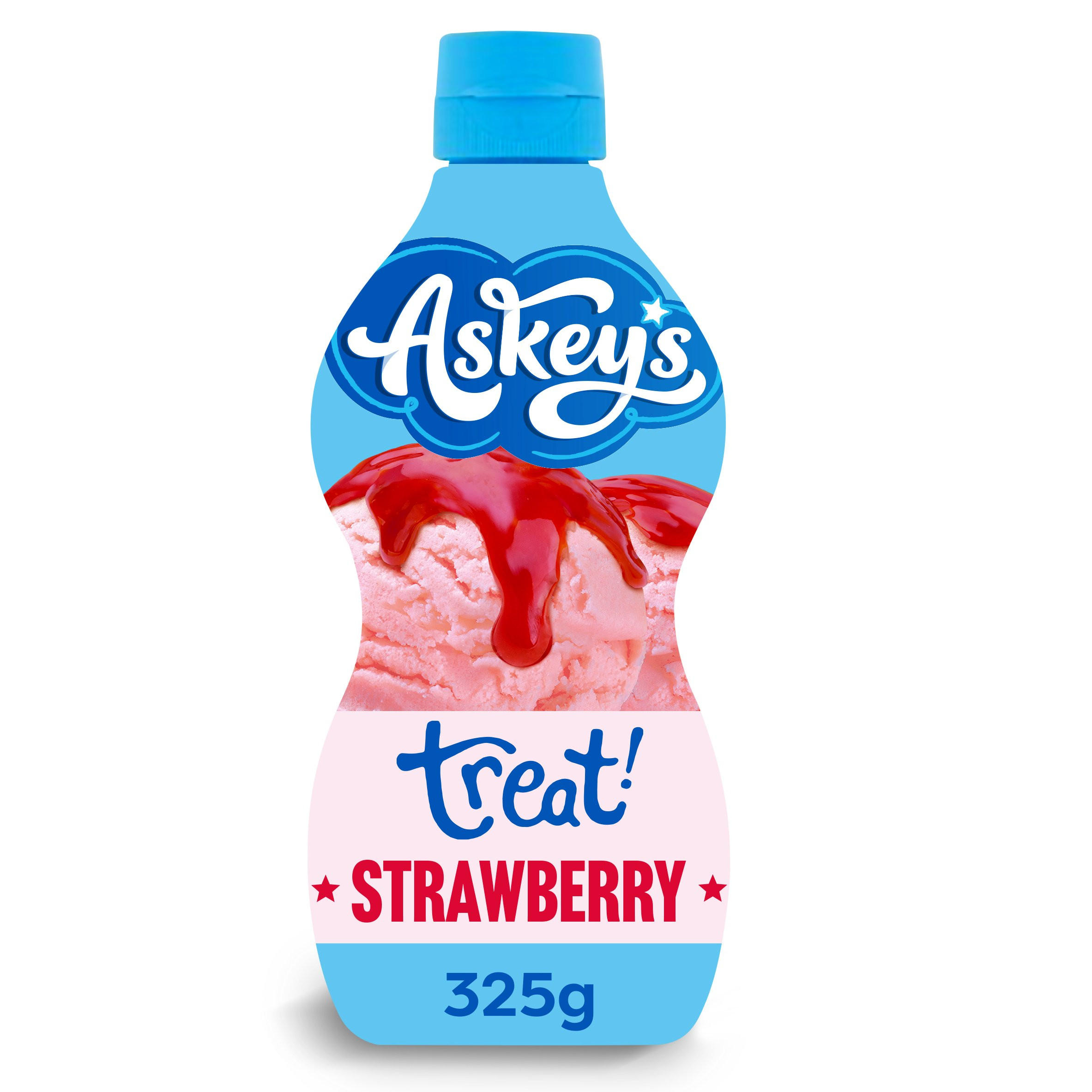 Askeys Treat! Strawberry Flavour Sauce 325g | Ice Cream Toppings ...