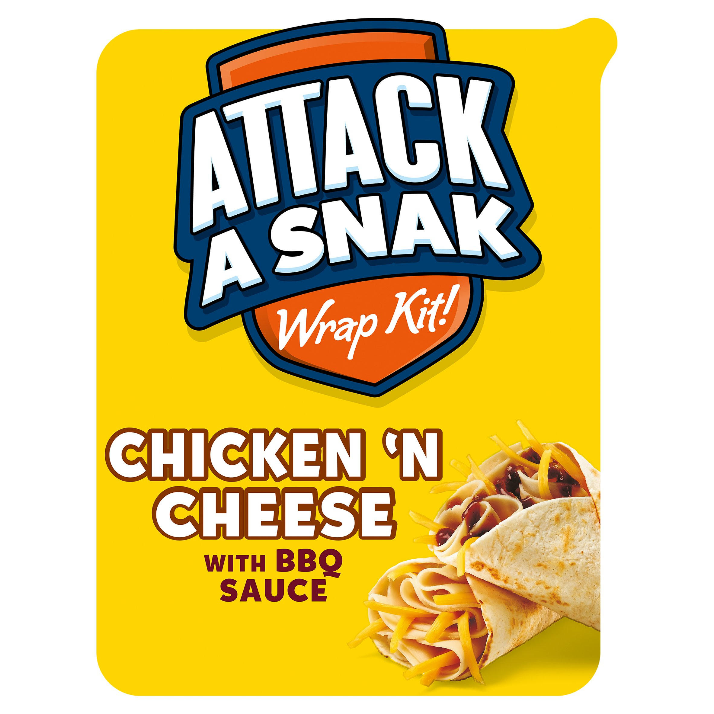 Attack a Snak Chicken 'n Cheese Wrap Kit with BBQ Sauce 86g | Chilled Ready Meals & Snacks ...