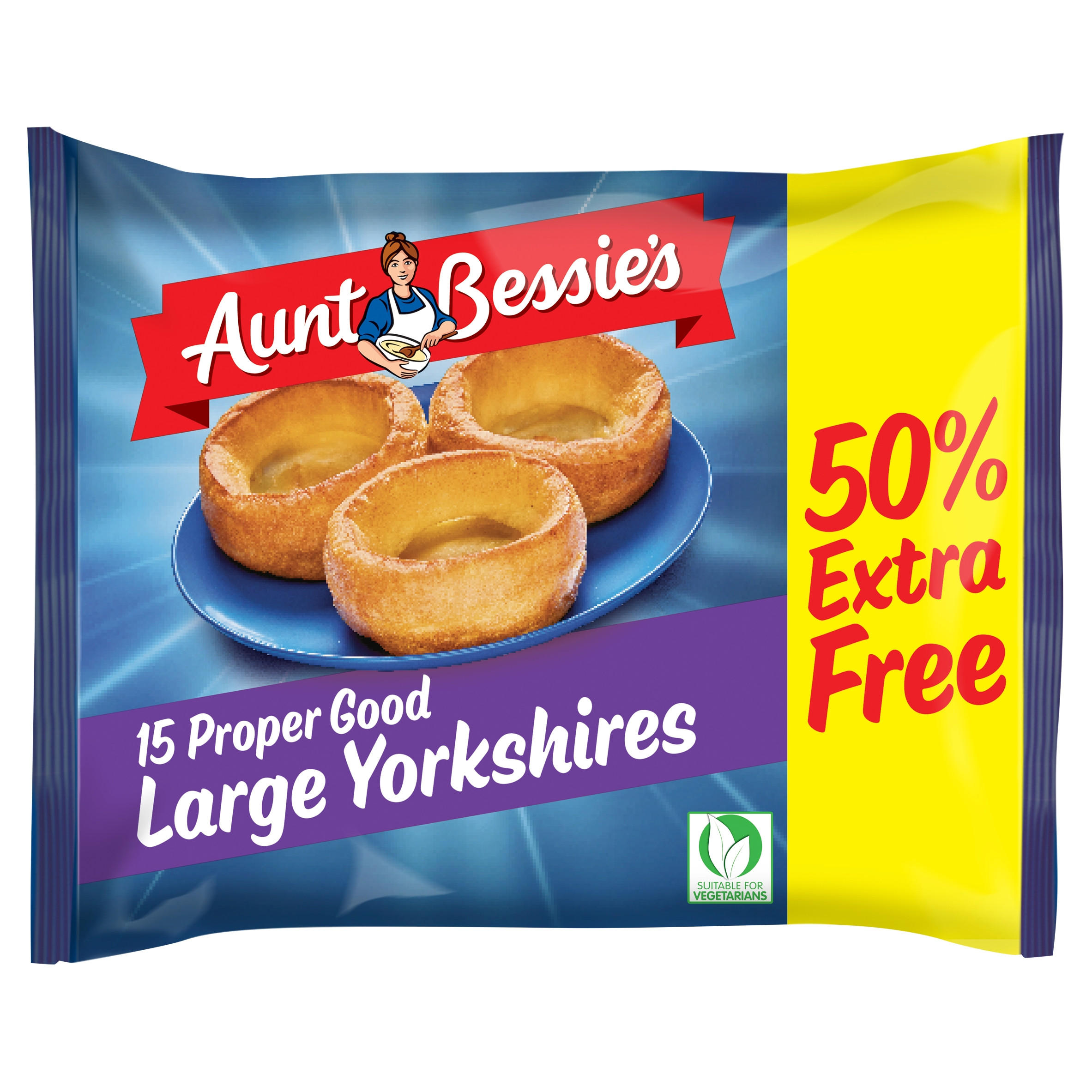 Aunt Bessie's 15 Proper Good Large Yorkshire Puddings 420g | Yorkshire ...