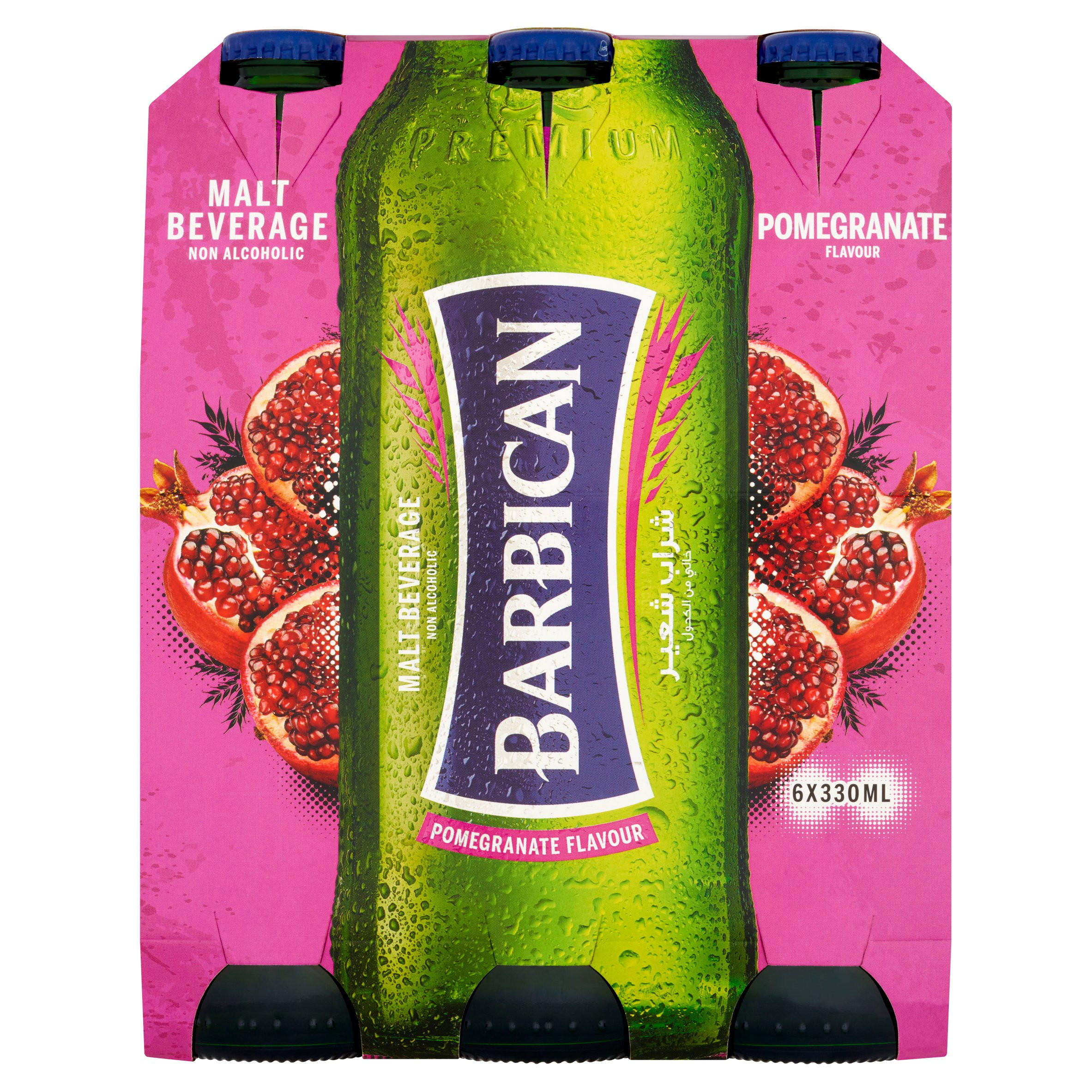 Barbican Malt Beverage Pomegranate Flavour 6 x 330ml | Bottled Drinks ...