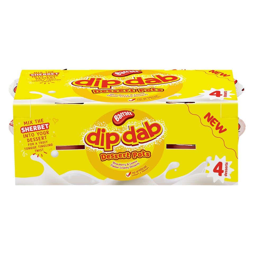 Barratt® Dip Dab 4 Yogurts 500g | Dessert Yogurt | Iceland Foods