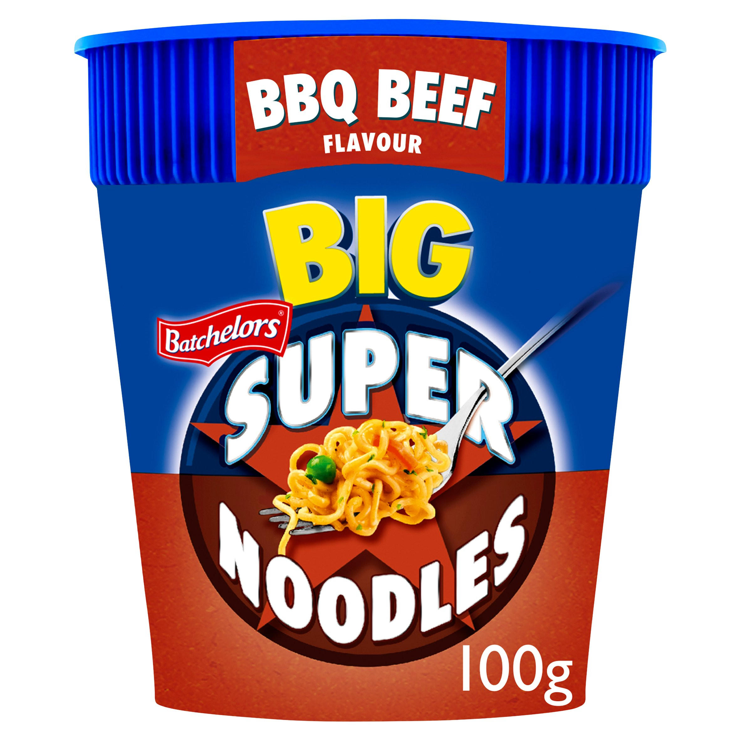 Batchelors Big Super Noodles BBQ Beef Flavour Instant Noodle Pot 100g ...