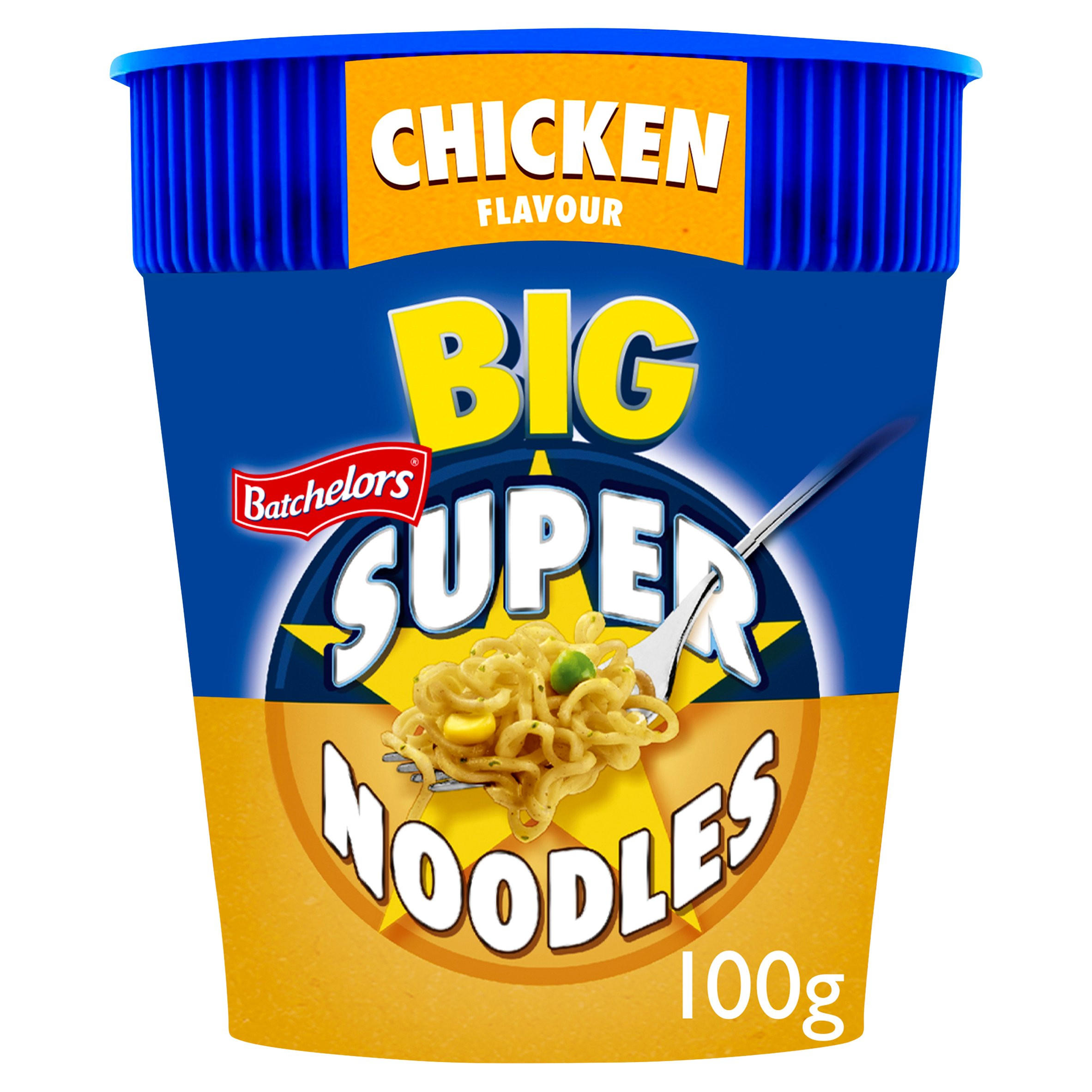 Batchelors Big Super Noodles Chicken Flavour Instant Noodle Pot 100g ...