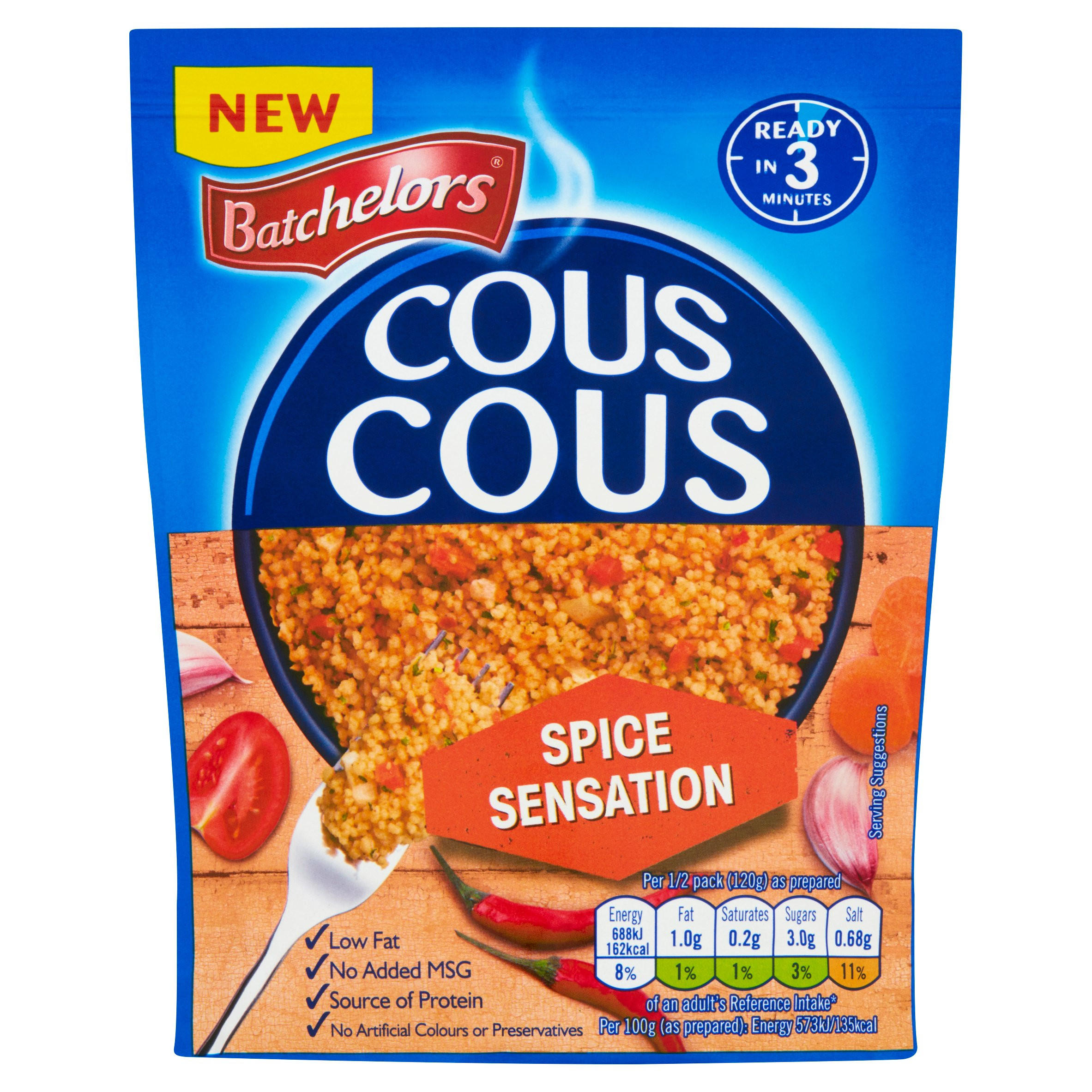 Batchelors Cous Cous Spice Sensation 90g | Rice, Grains & Pulses ...