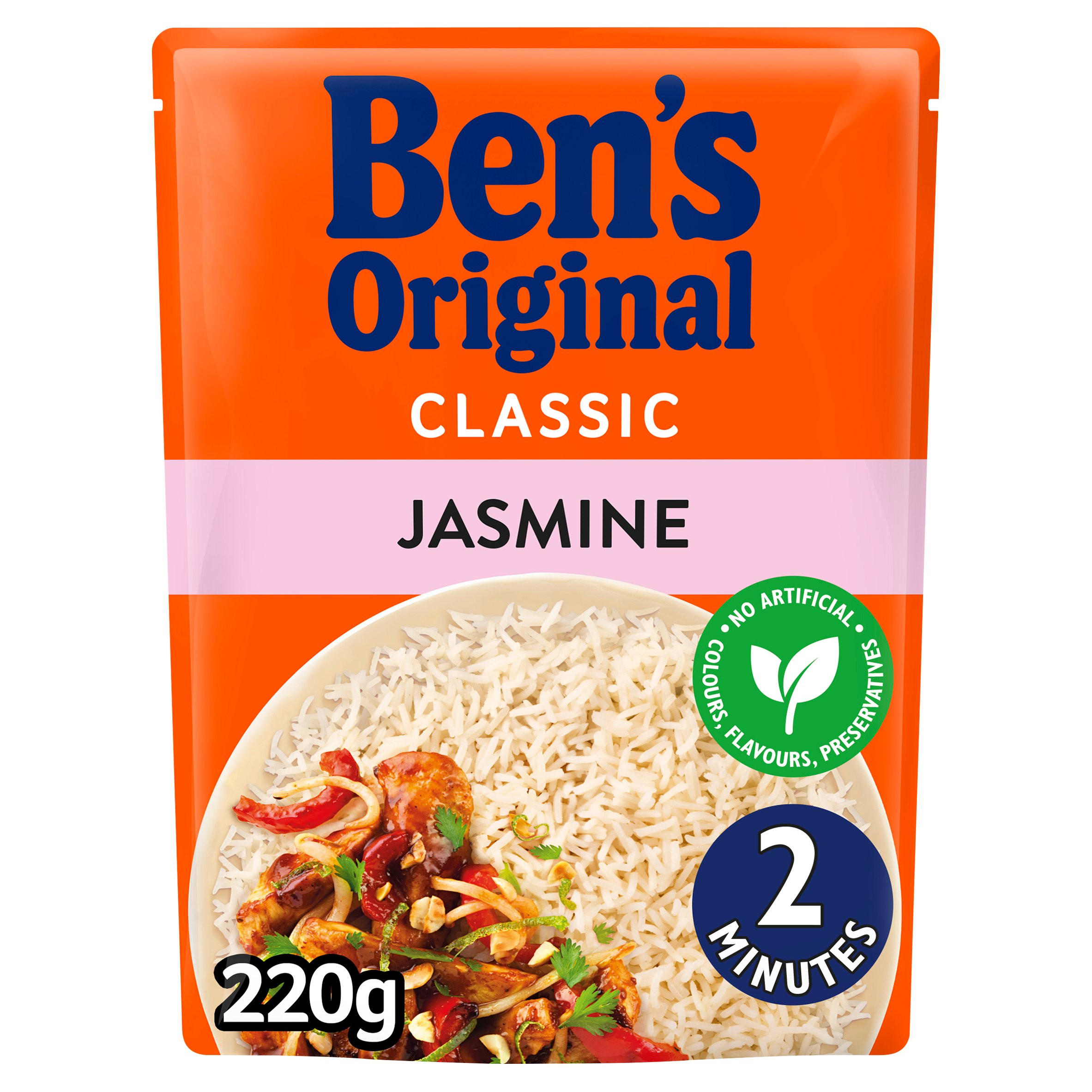 Bens Original Jasmine Microwave Rice 220g | Rice, Grains & Pulses | Iceland Foods