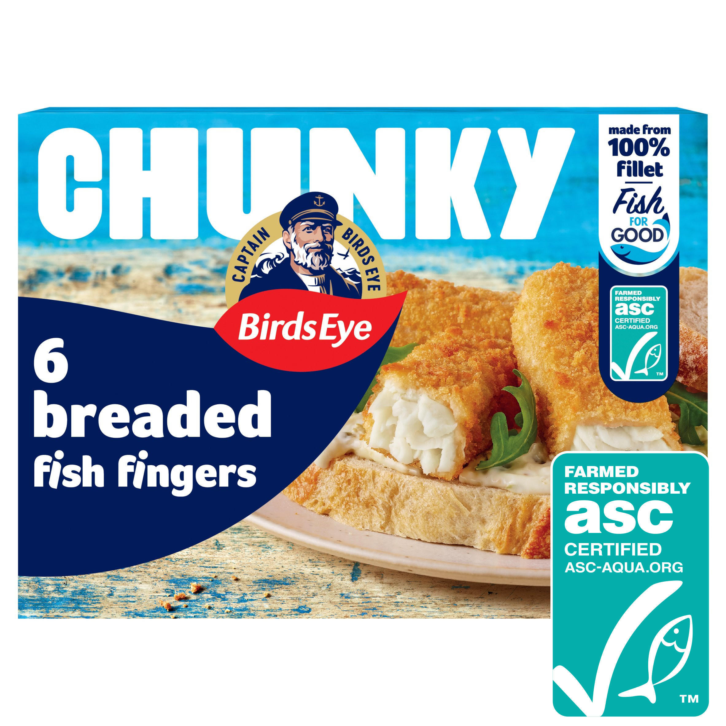Birds Eye 6 Chunky Breaded Fish Fingers 360g | Fish Fingers, Fish Cakes ...