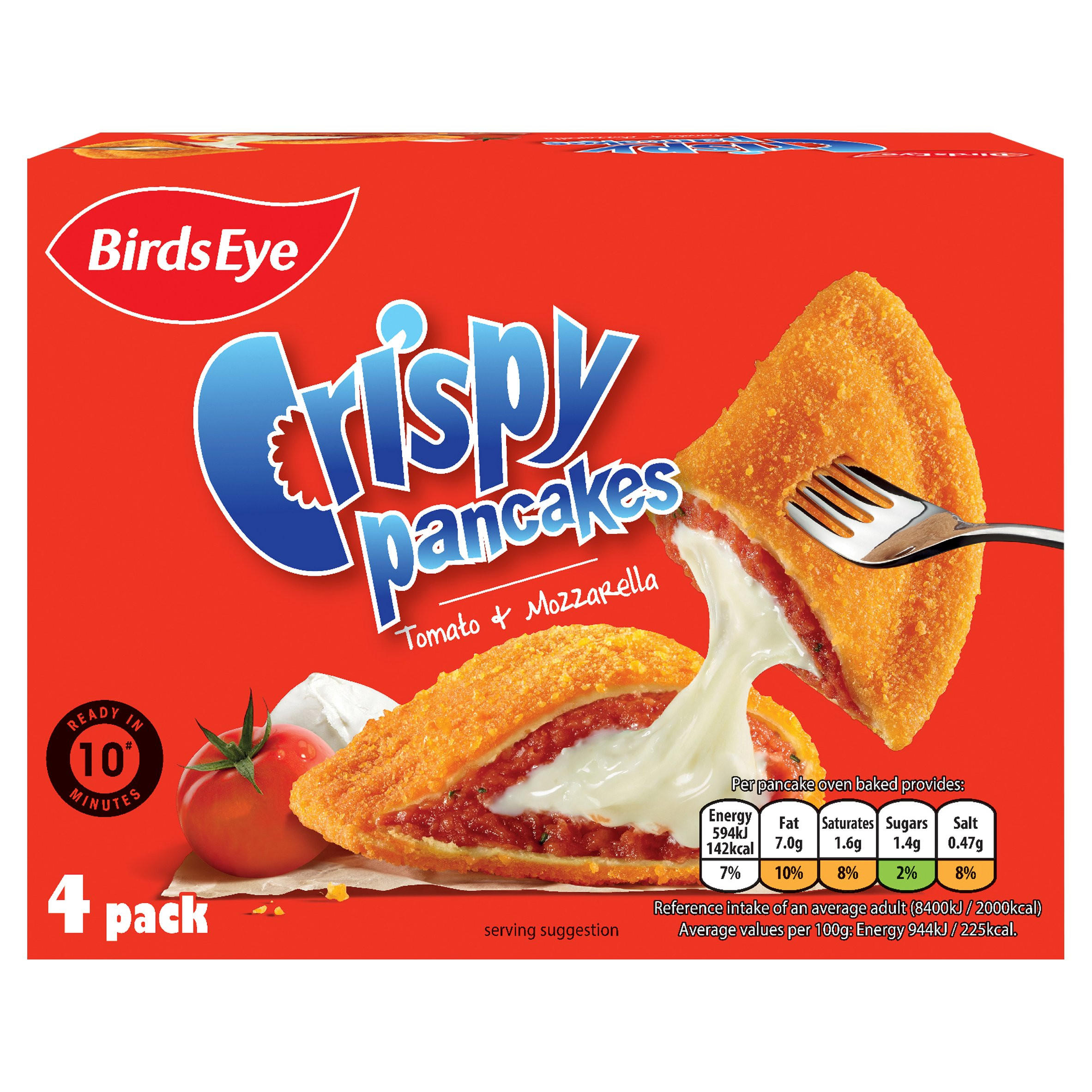 Birds Eye Crispy Pancakes Tomato & Mozzarella 250g | Frozen Snacks ...
