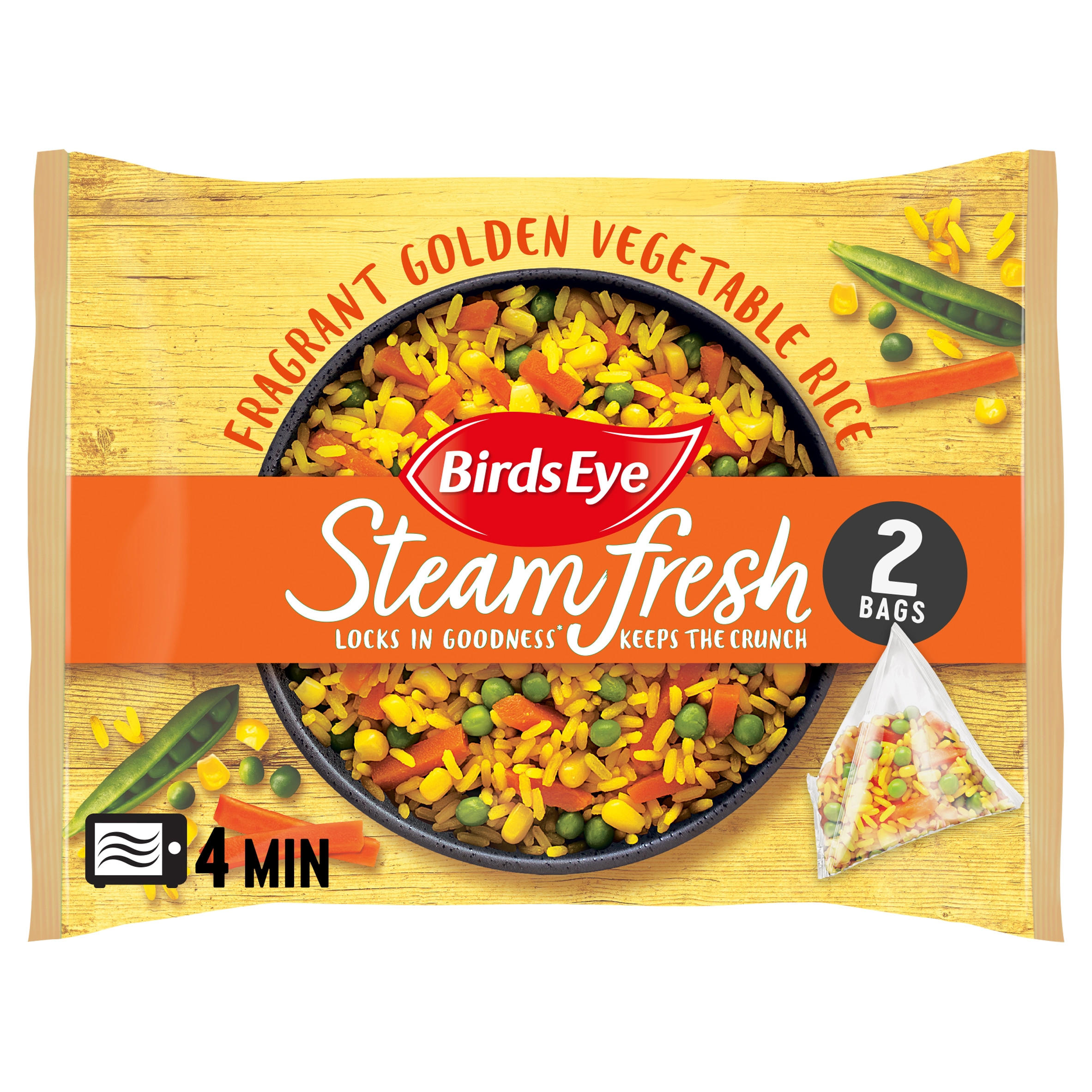 Birds Eye Steamfresh 2 Golden Rice Steam Bags 380g | Rice & Grains ...