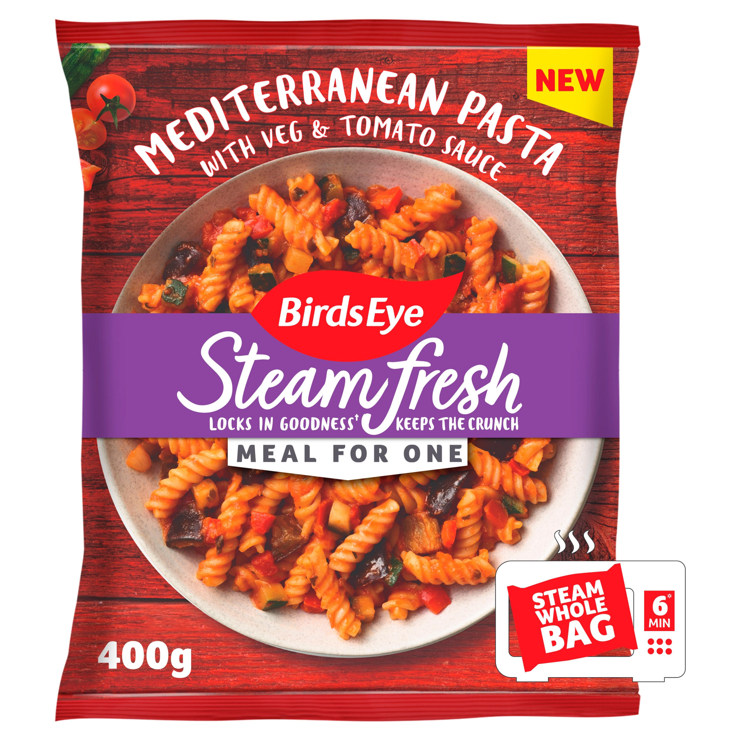 Birds Eye Steamfresh Mediterranean Vegetable and Tomato Pasta Meal for ...