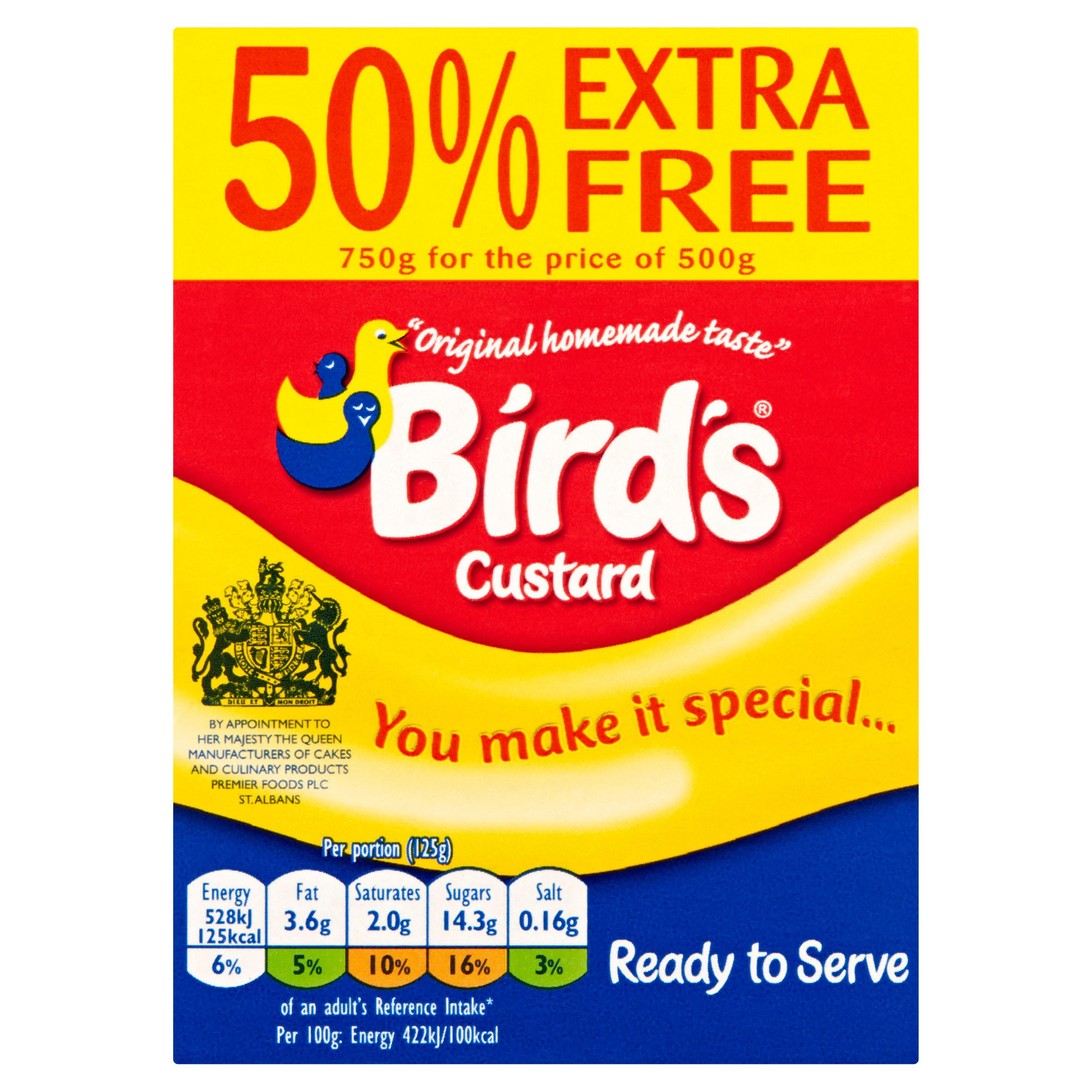 Bird's Ready To Serve Custard Carton 750g | Tinned Fruit, Desserts ...