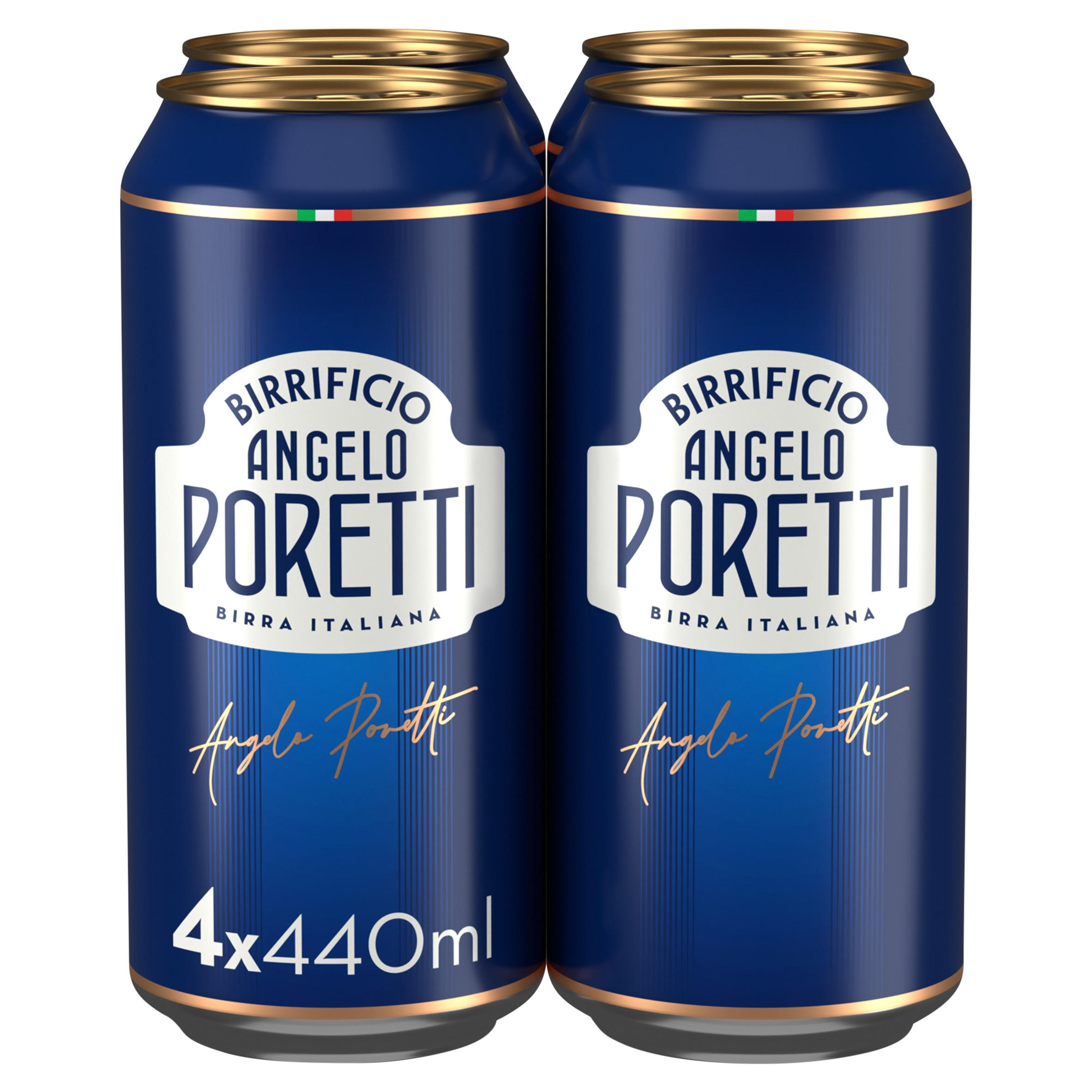 Birrificio Angelo Poretti Premium Lager Beer 4 x 440ml Cans | Beer ...