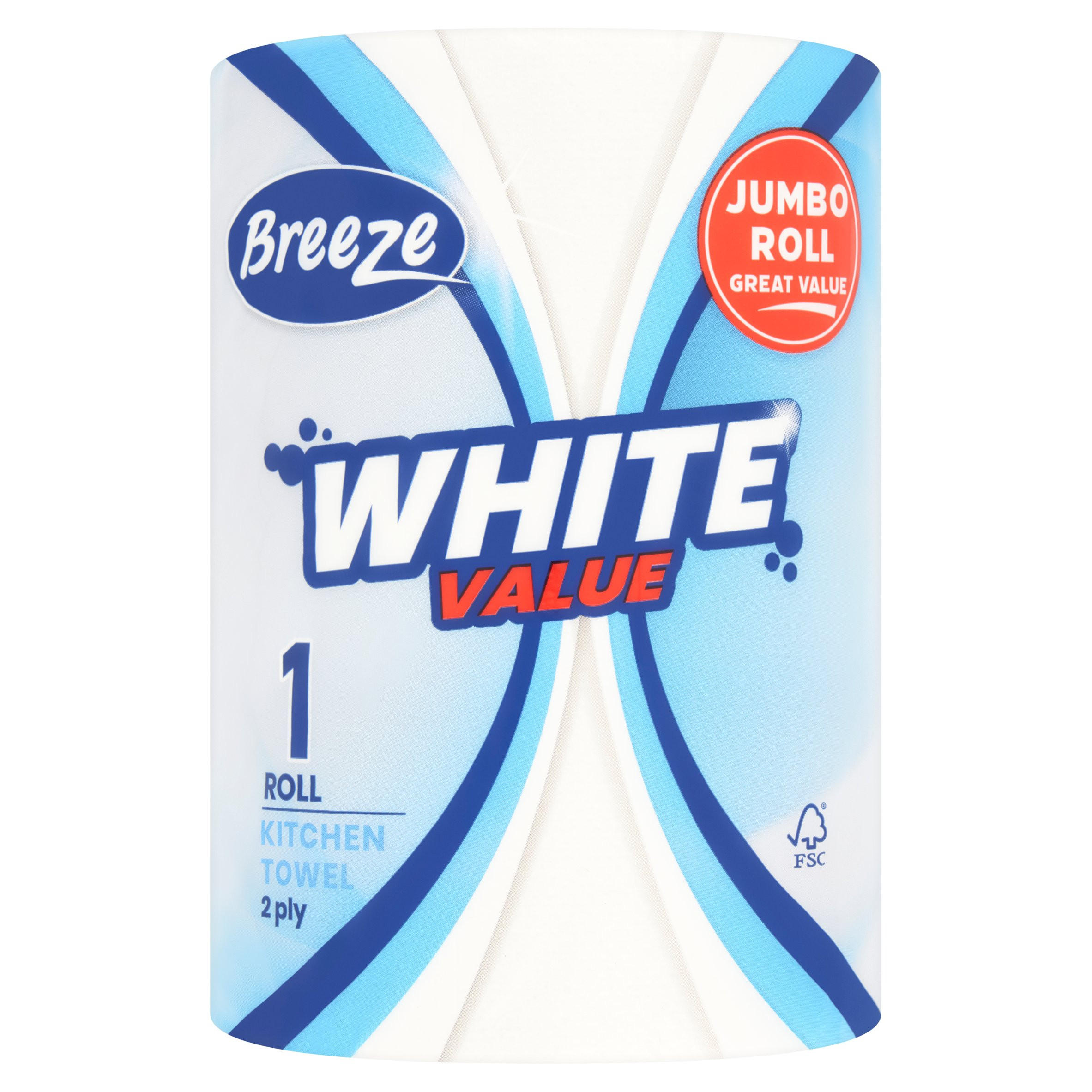 Breeze White Value Jumbo Roll Kitchen Towel 2 Ply | Toilet Roll ...