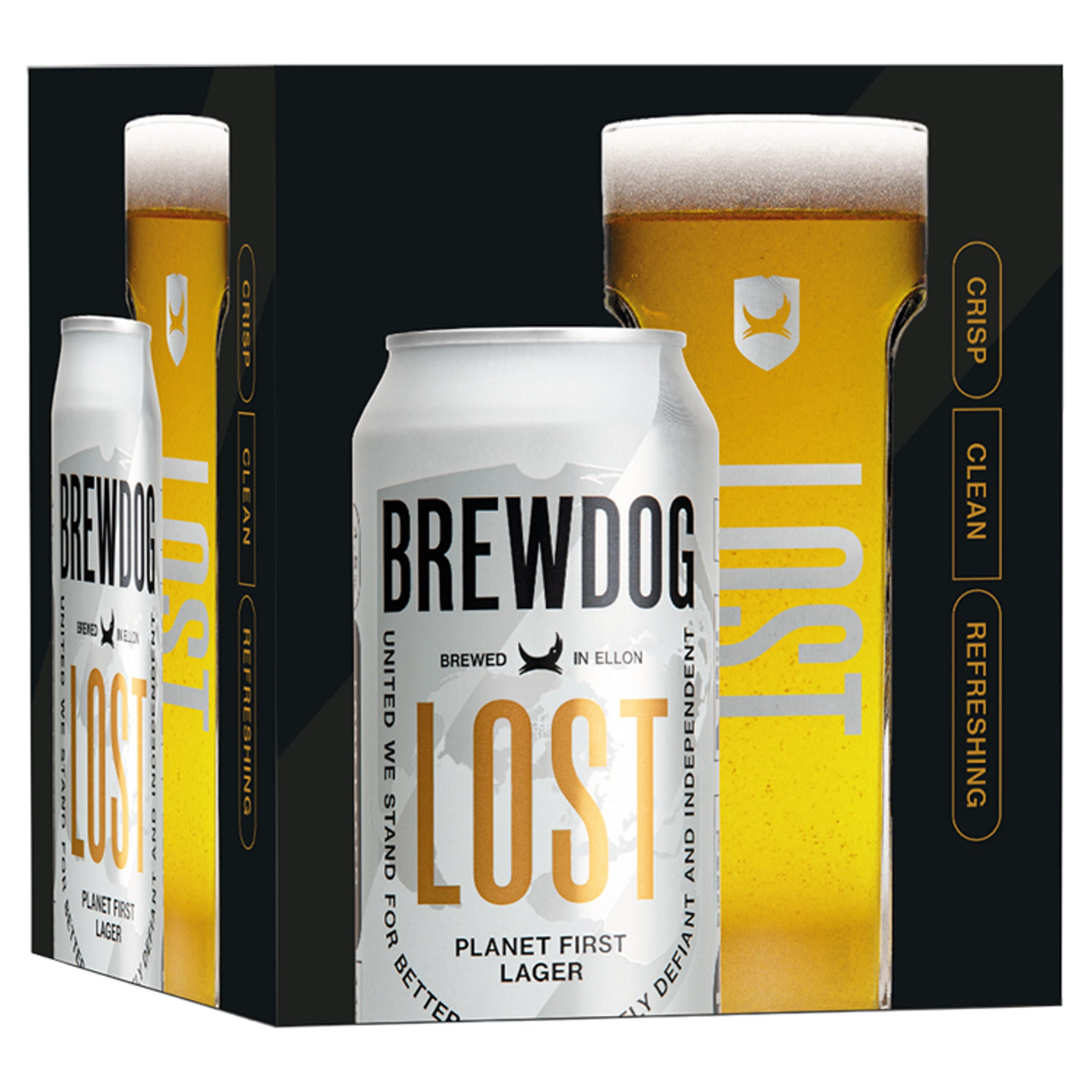 BrewDog Lost Planet First Lager 4 x 440ml | Beer, Cider & Ales ...