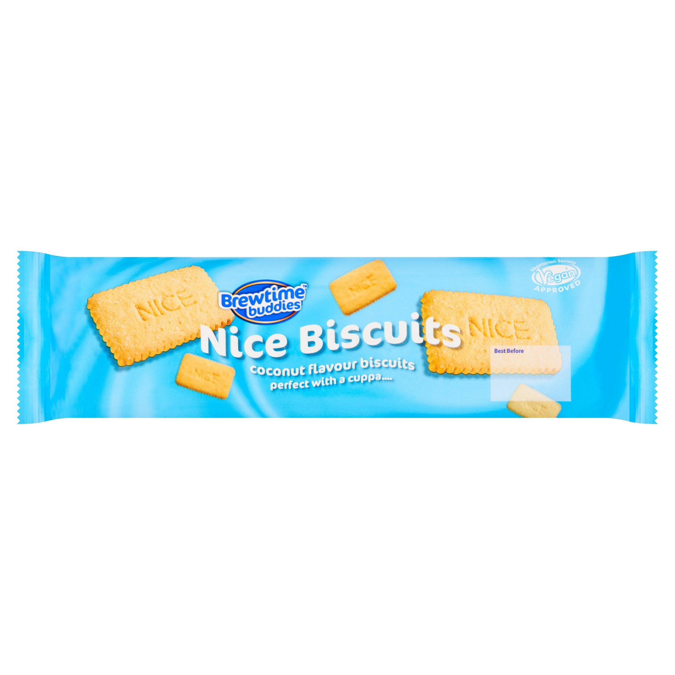 Brewtime Buddies Nice Biscuits Coconut Flavour Biscuits 250g | Sweet ...