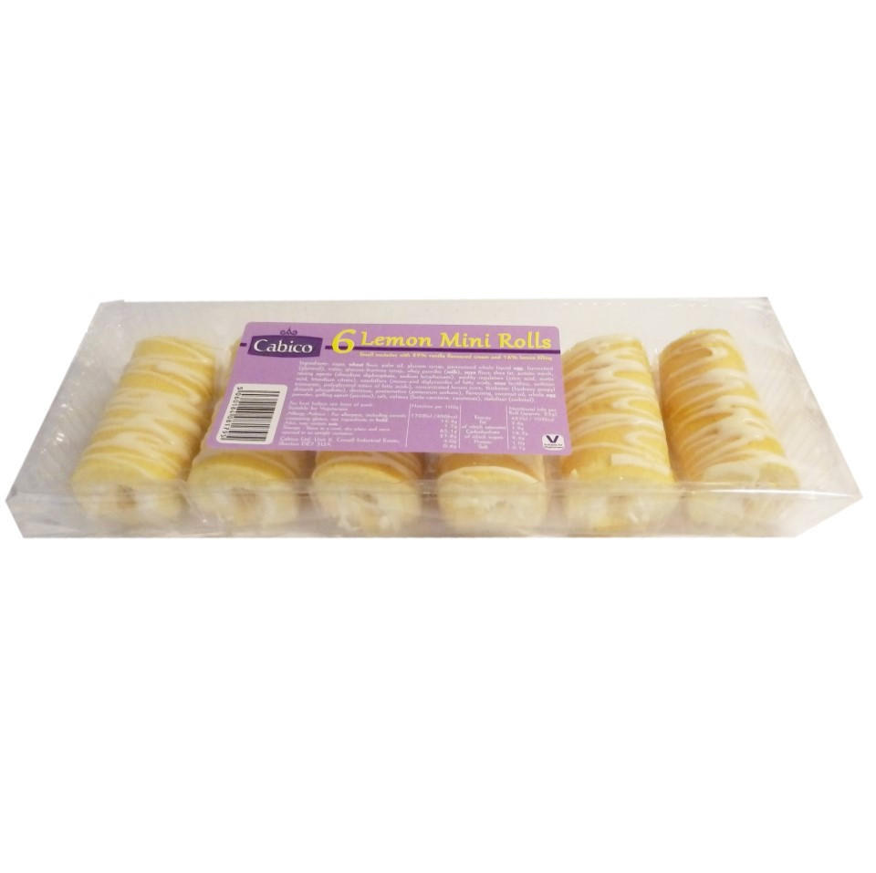 Cabico 6pk Lemon Mini Rolls | Mini Rolls & Cake Bars | Iceland Foods
