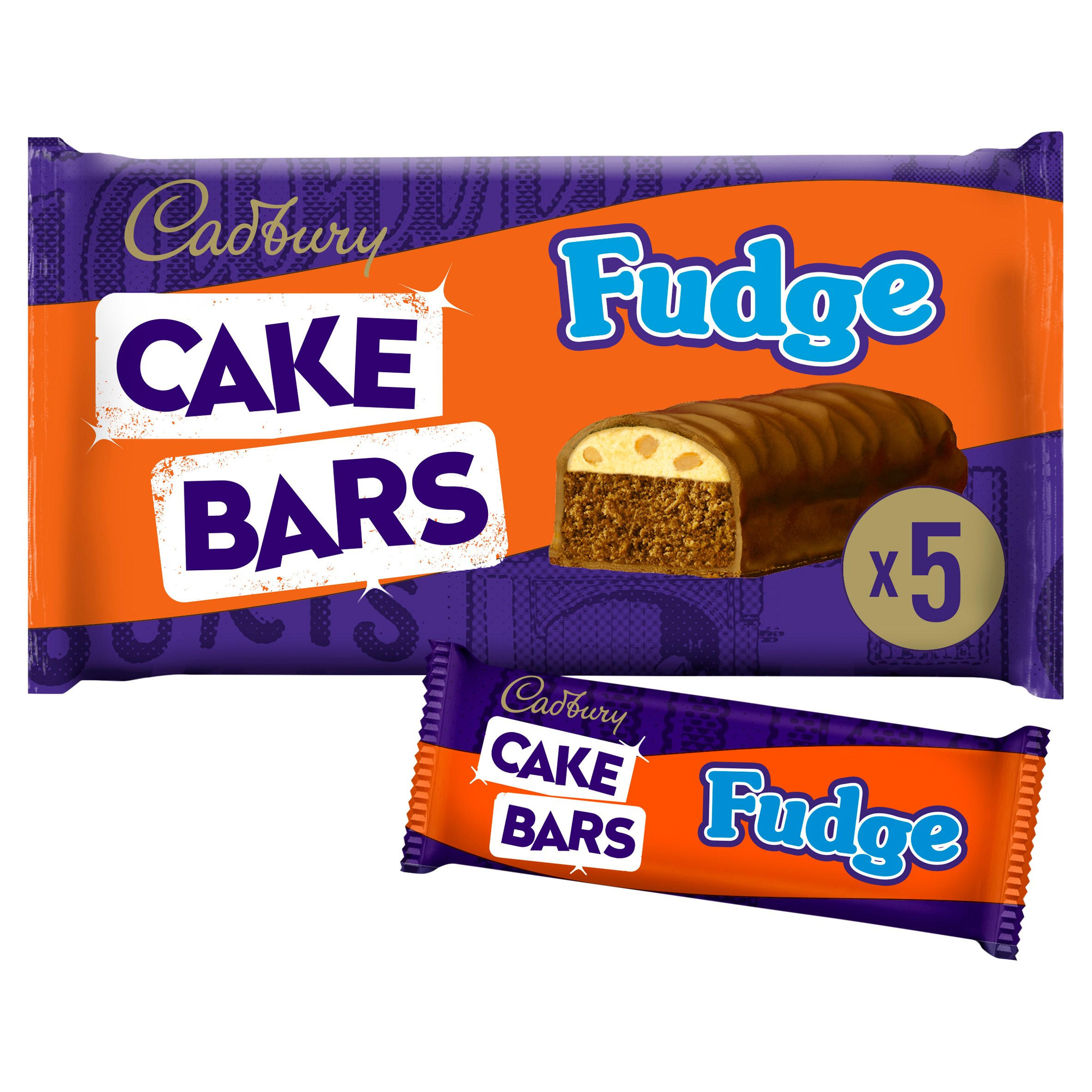 Offer Iceland Cadbury 5 Cake Bars Fudge Iceland