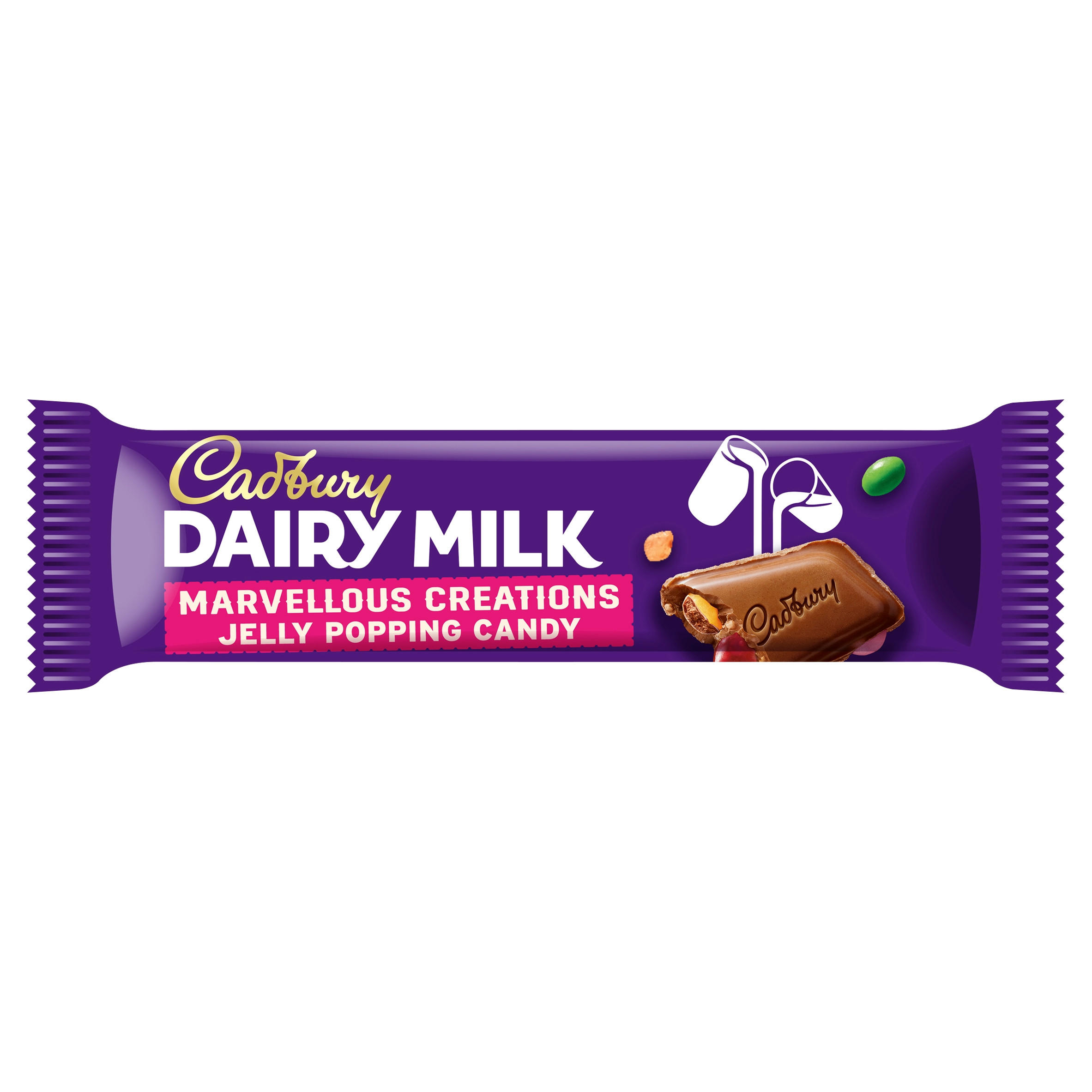 Cadbury Dairy Milk Marvellous Creations Jelly Popping Candy Shells 47g ...