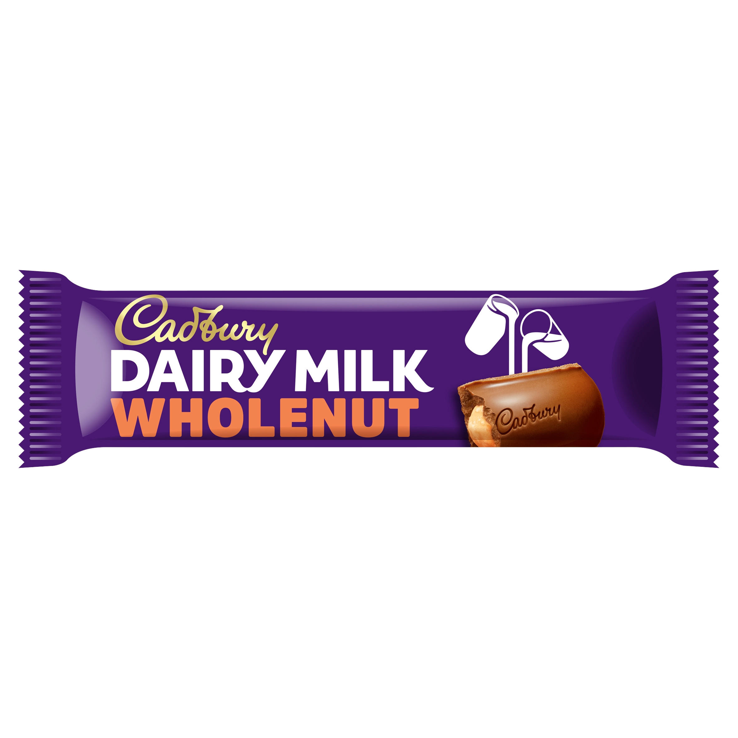 Cadbury Dairy Milk Whole Nut Chocolate Bar 45g Single Chocolate Bars Cadbury Dairy Milk Whole Nut Chocolate Bar 45g Single Chocolate Bars