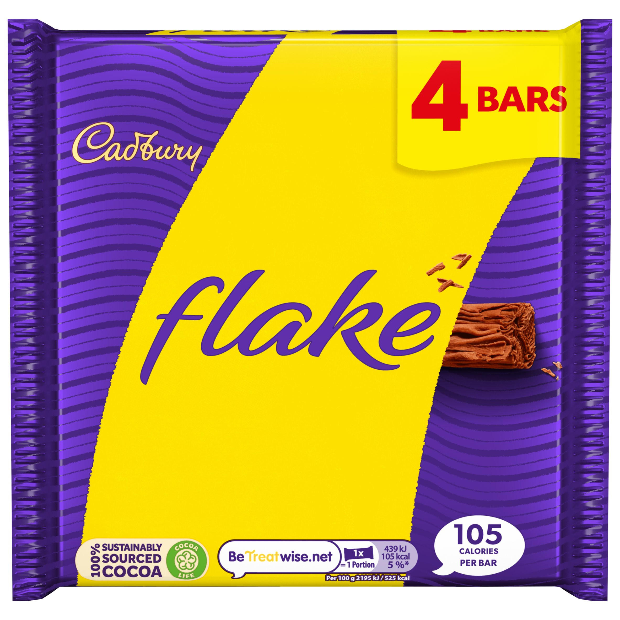 Cadbury Flake Chocolate Bar 4 Pack Multipack 80g | Multipacks | Iceland ...