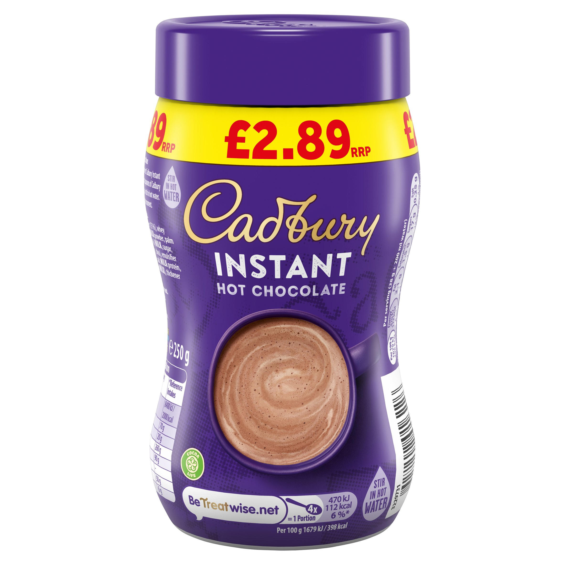 Cadbury Instant Hot Chocolate £2.89 PMP 250g | Hot Chocolate | Iceland ...